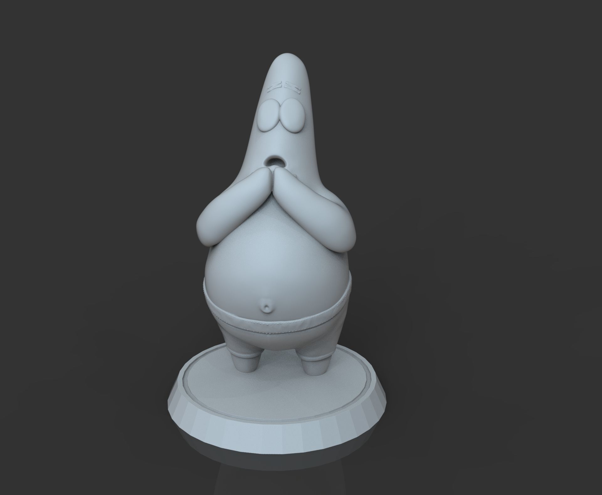 Patrick Star STL 3D model 3D printable | CGTrader