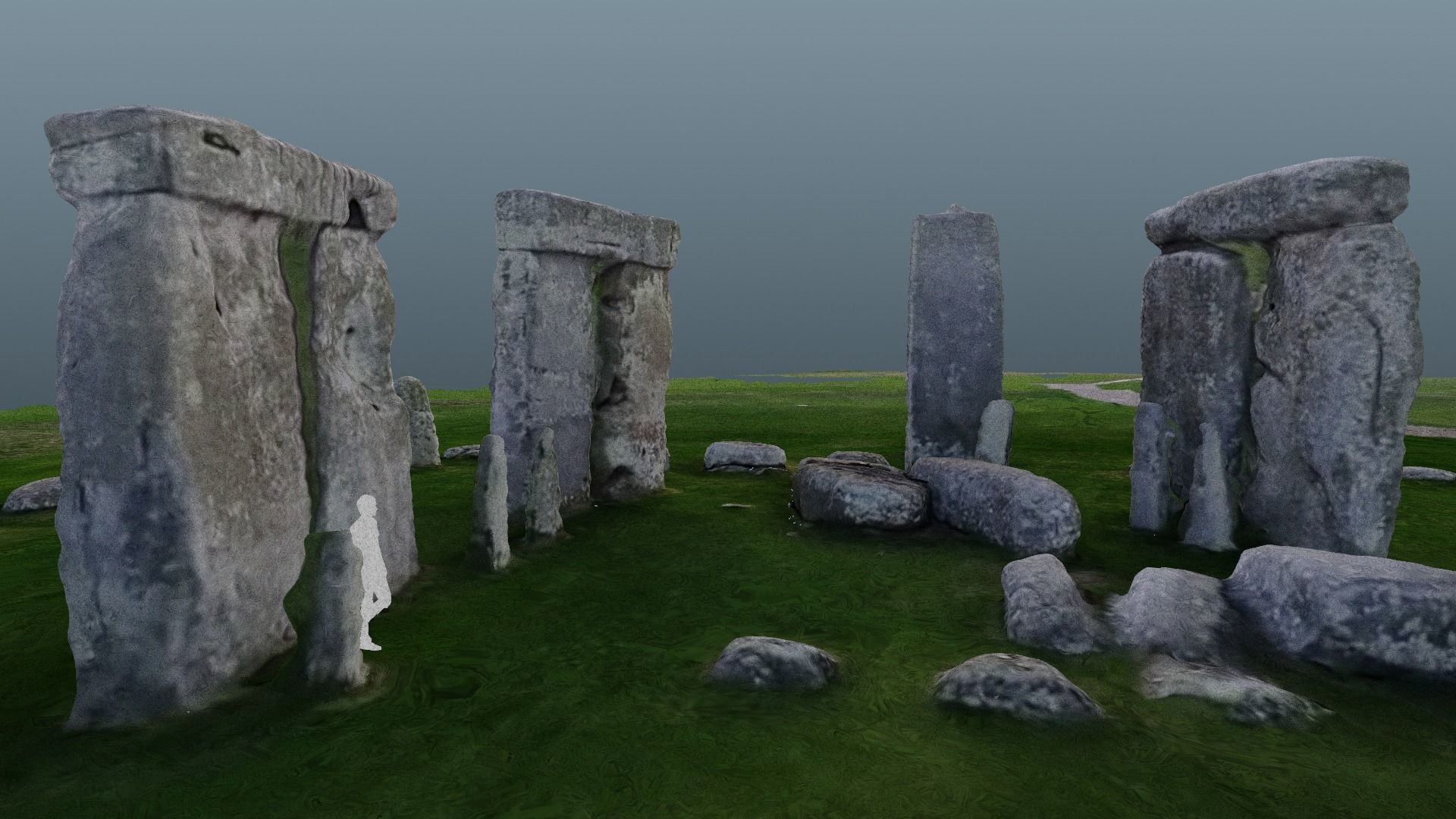 3D model Stonehenge Monument Landscape and 3D Printable Model VR / AR ...