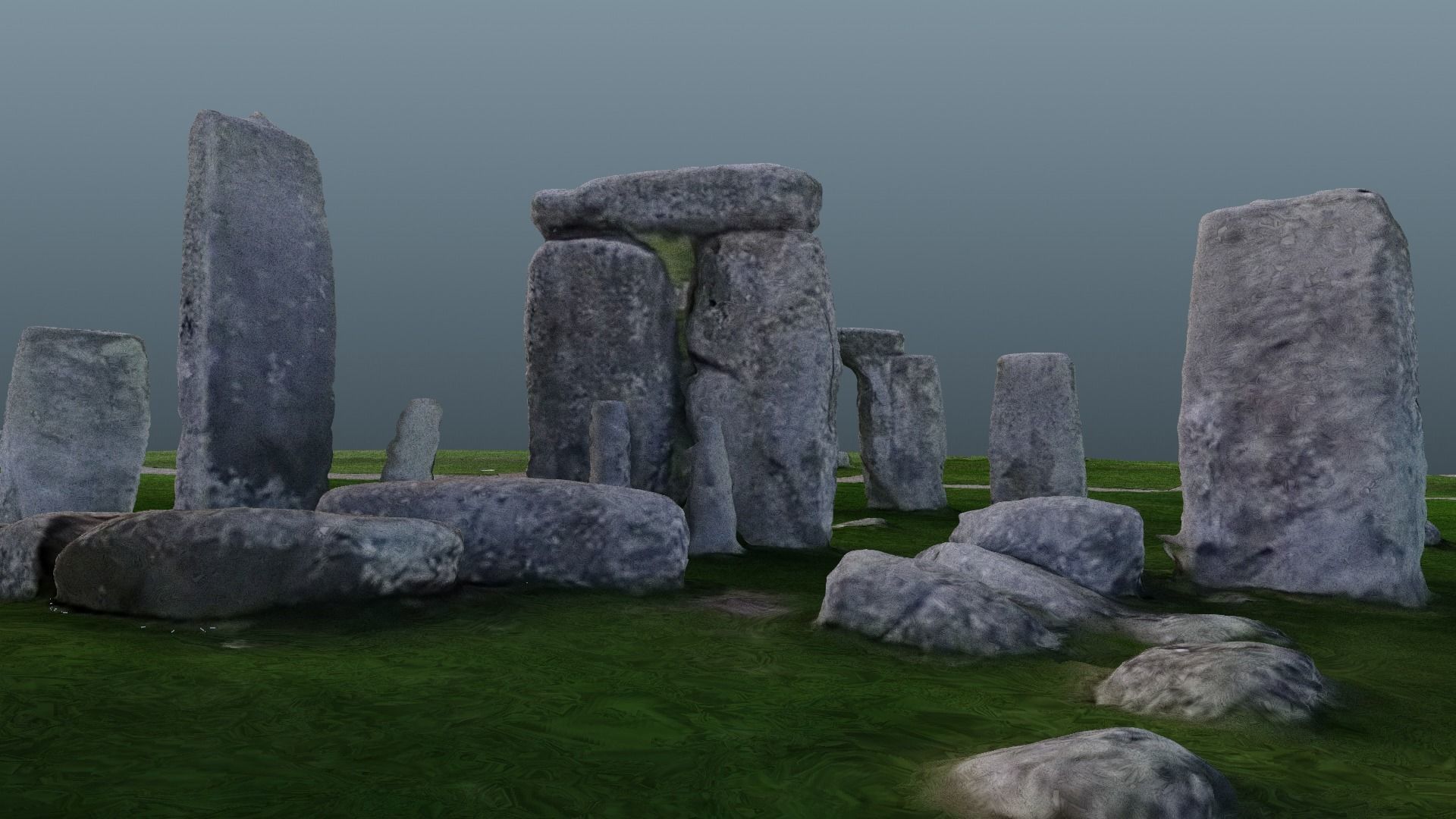 3D model Stonehenge Monument Landscape and 3D Printable Model VR / AR ...