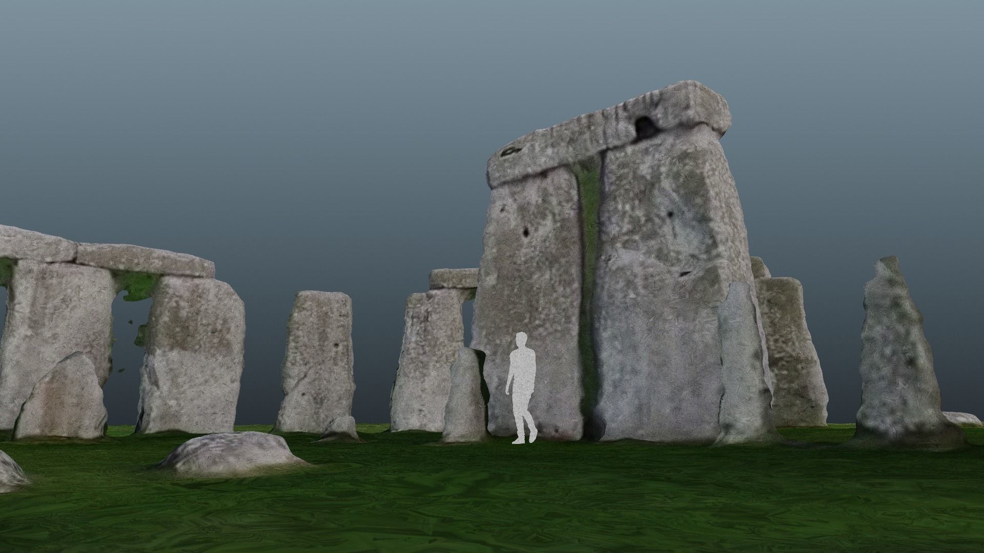 3D model Stonehenge Monument Landscape and 3D Printable Model VR / AR ...