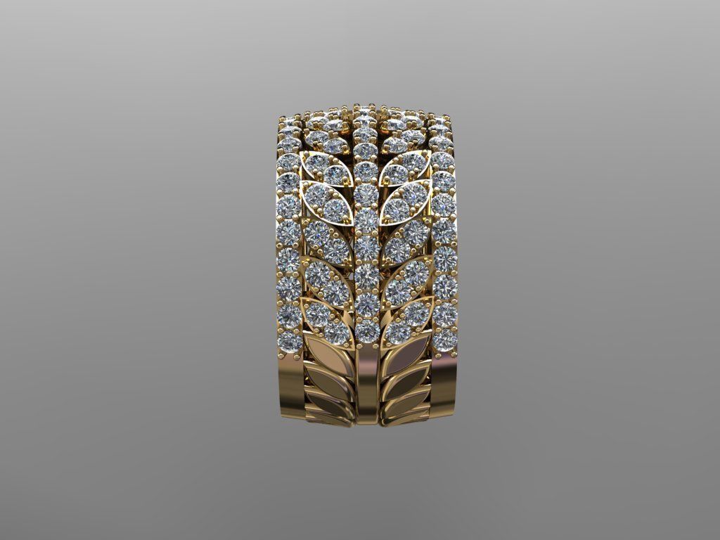 diamond ring new design cad file 3D model | CGTrader