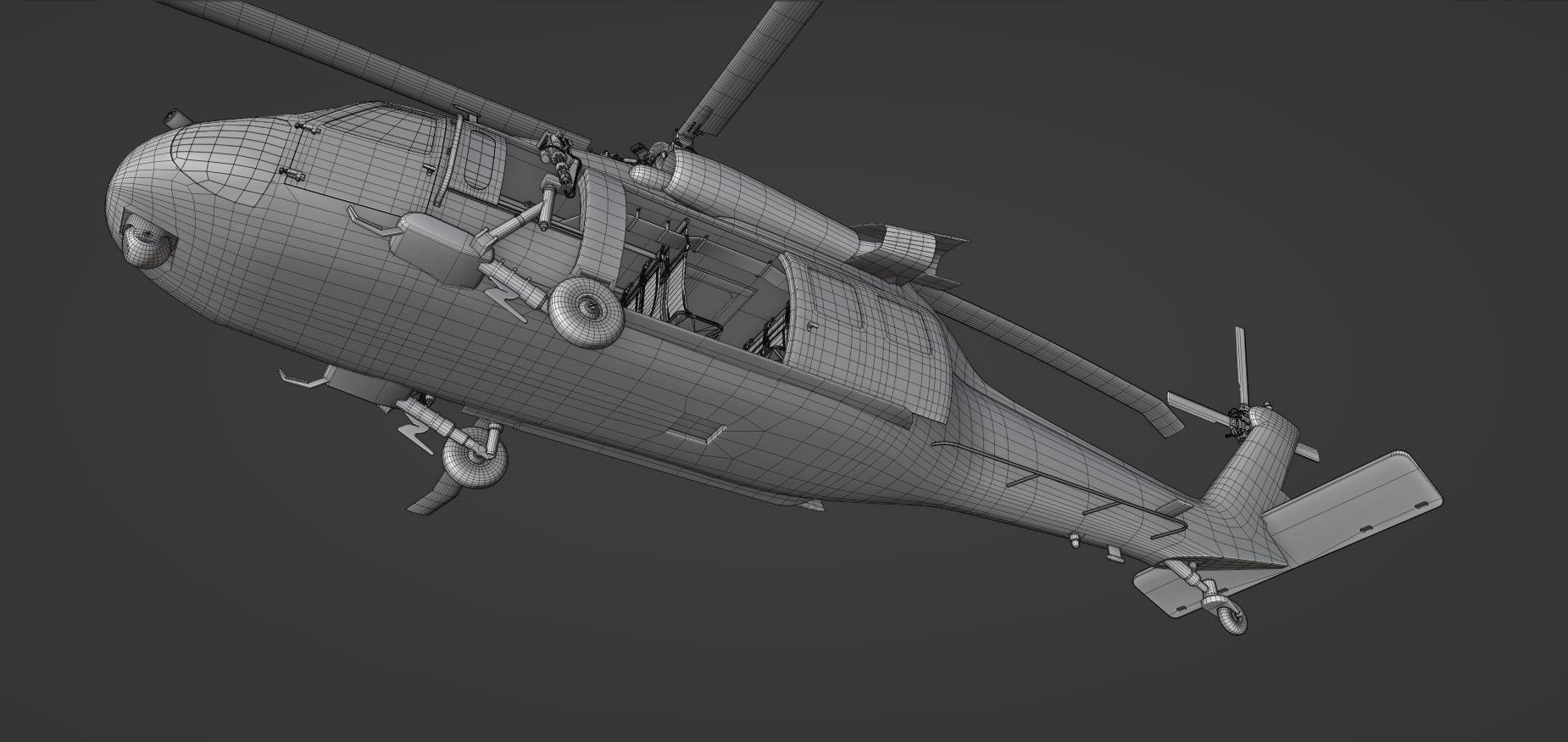 Sikorsky UH-60 Black Hawk plus 7 Skins 3D model | CGTrader