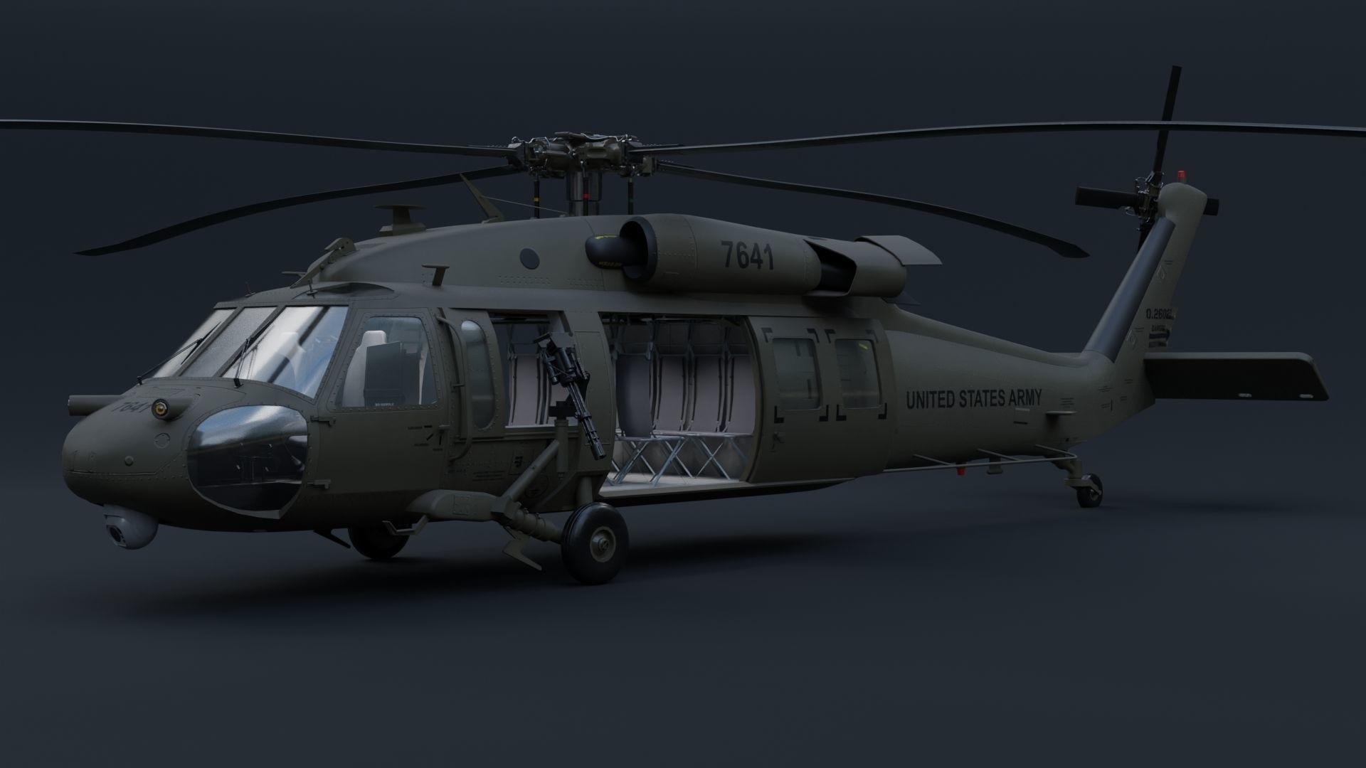 Sikorsky UH-60 Black Hawk plus 7 Skins 3D model | CGTrader