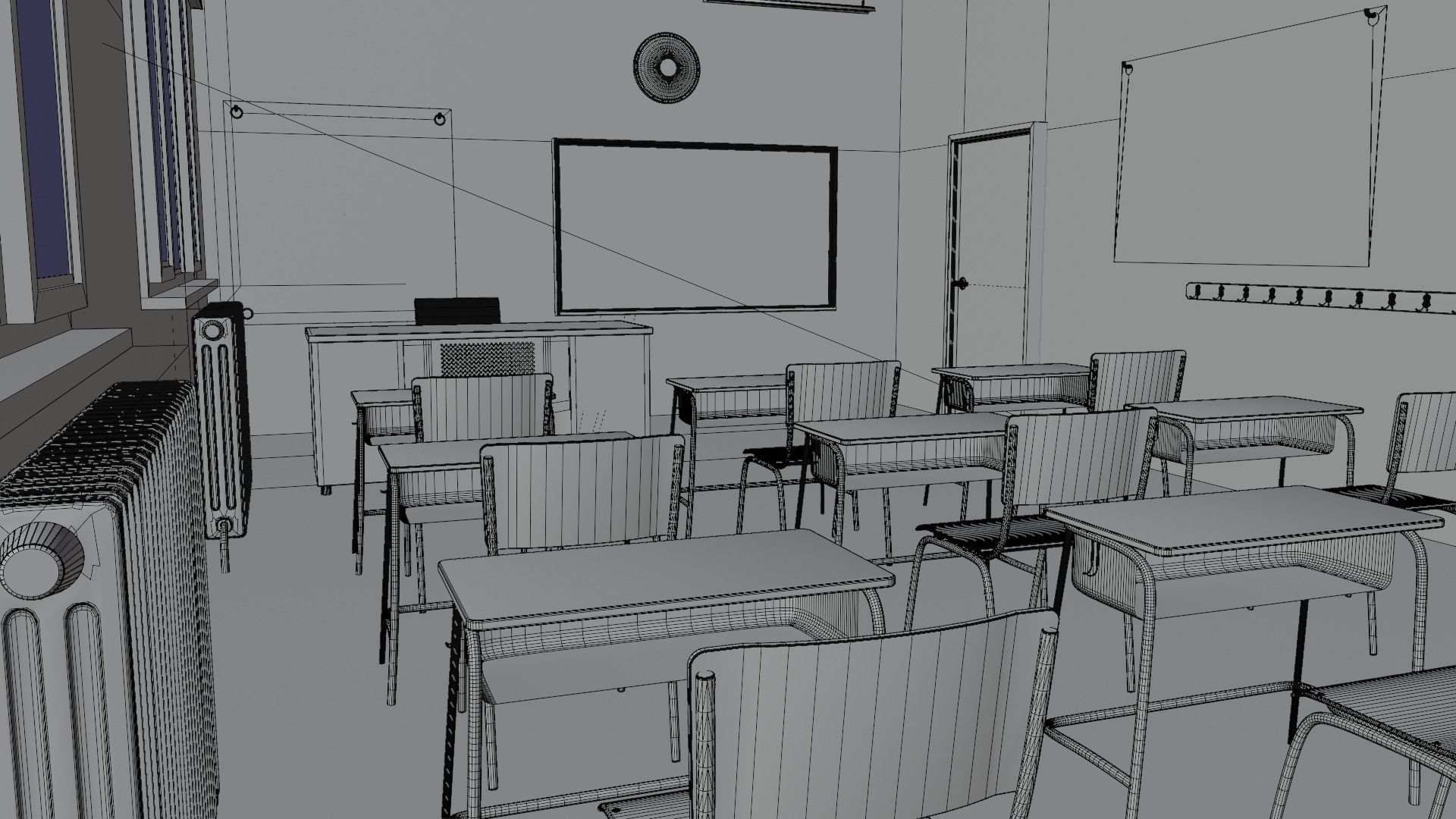 Classroom 3D model | CGTrader