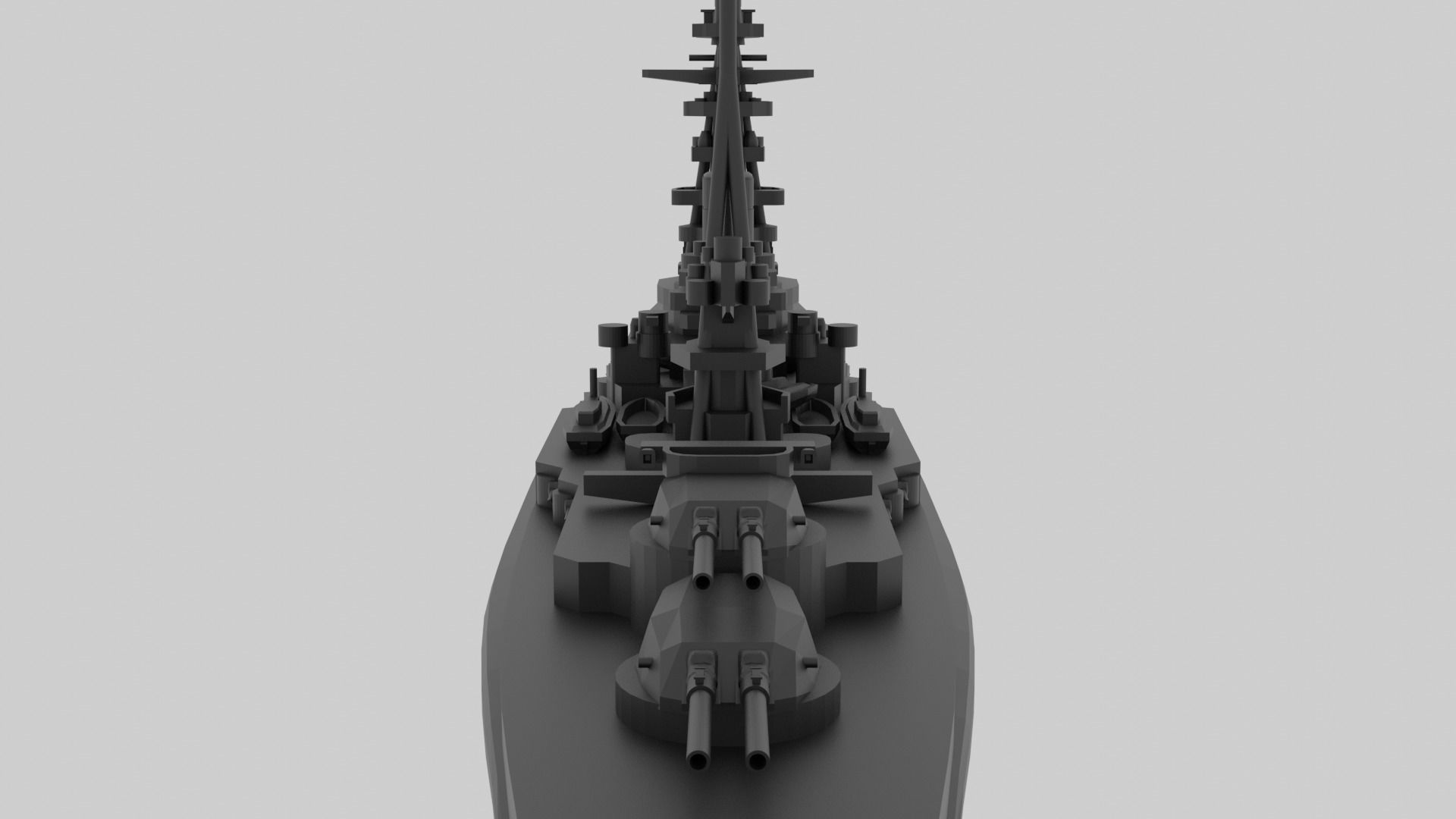 IJN Nagato - Model for small scale printing 3D model 3D printable ...