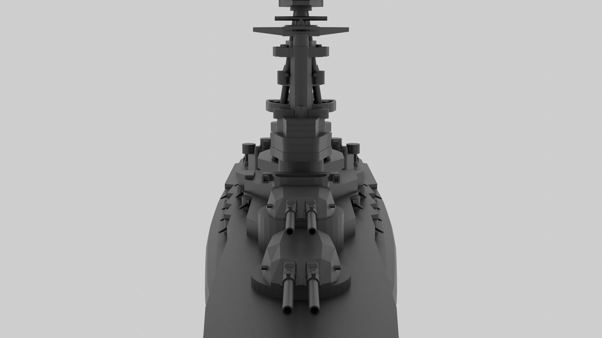 IJN Nagato - Model for small scale printing 3D model 3D printable ...