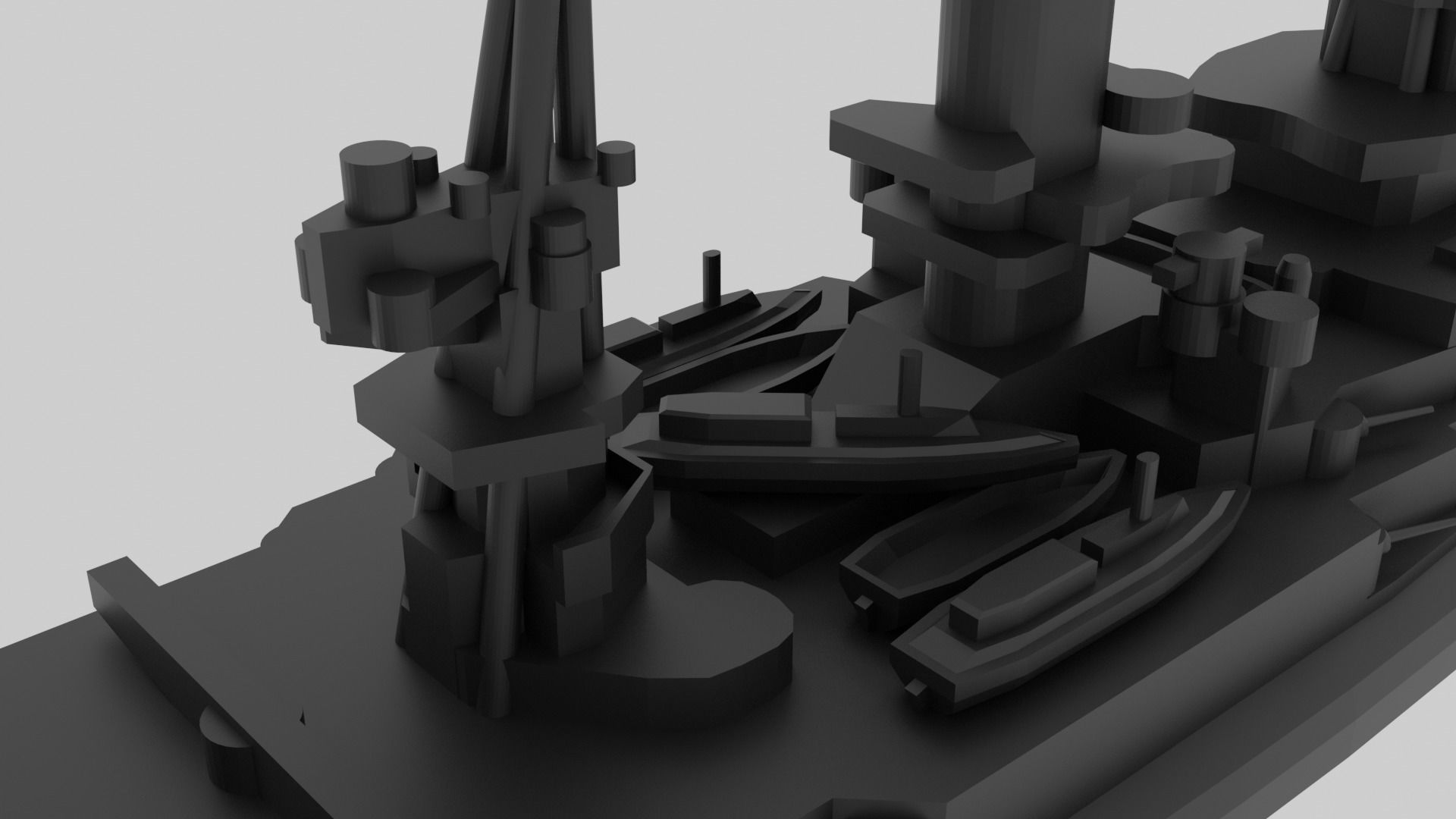 IJN Nagato - Model for small scale printing 3D model 3D printable ...