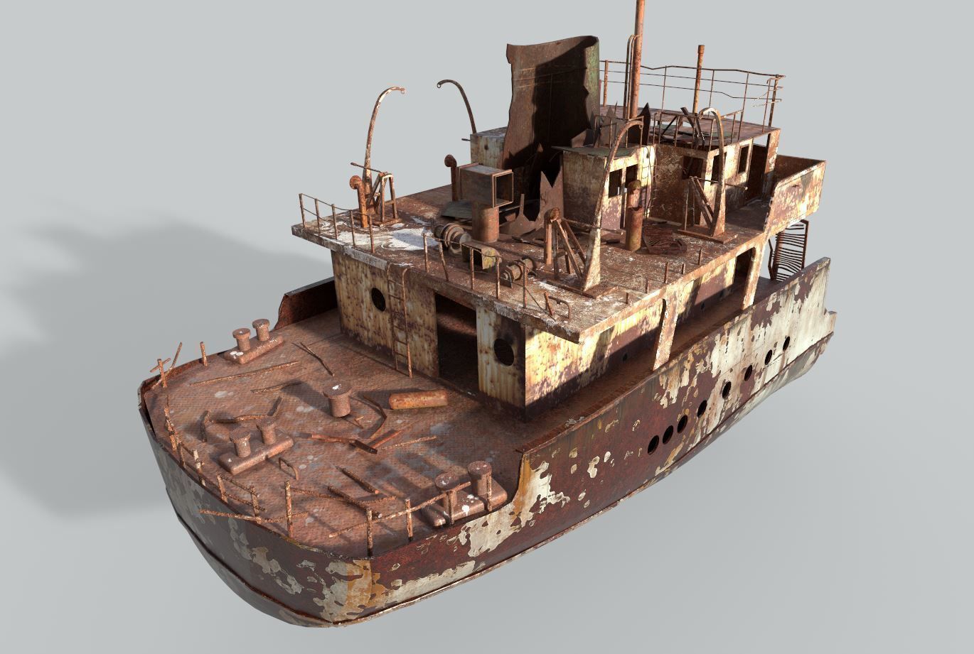 Half Ship Wreck 3D model | CGTrader