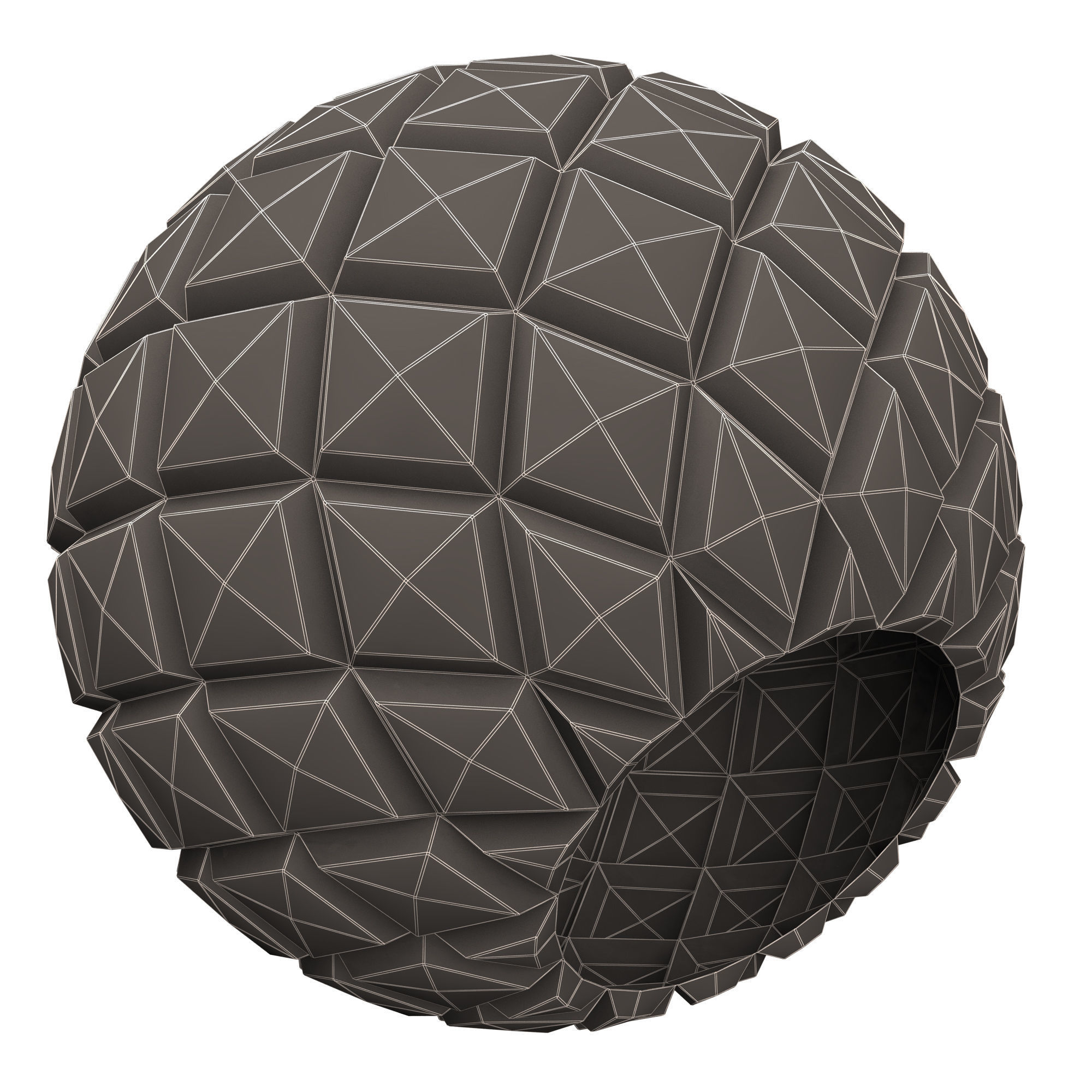 3D model Sphere with Rombs CNC VR / AR / low-poly | CGTrader