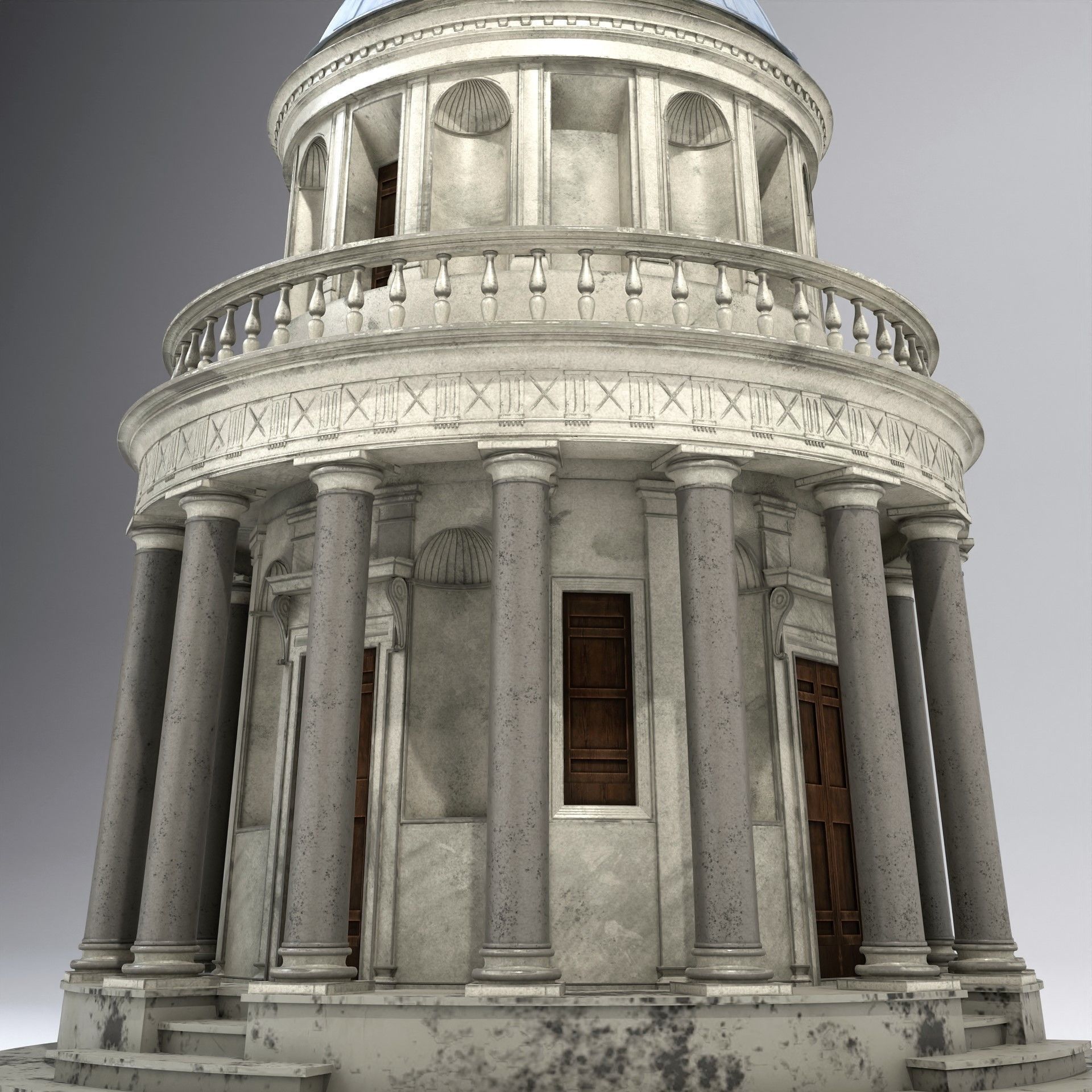 Roman temple - Tempietto del Bramante 3D model | CGTrader