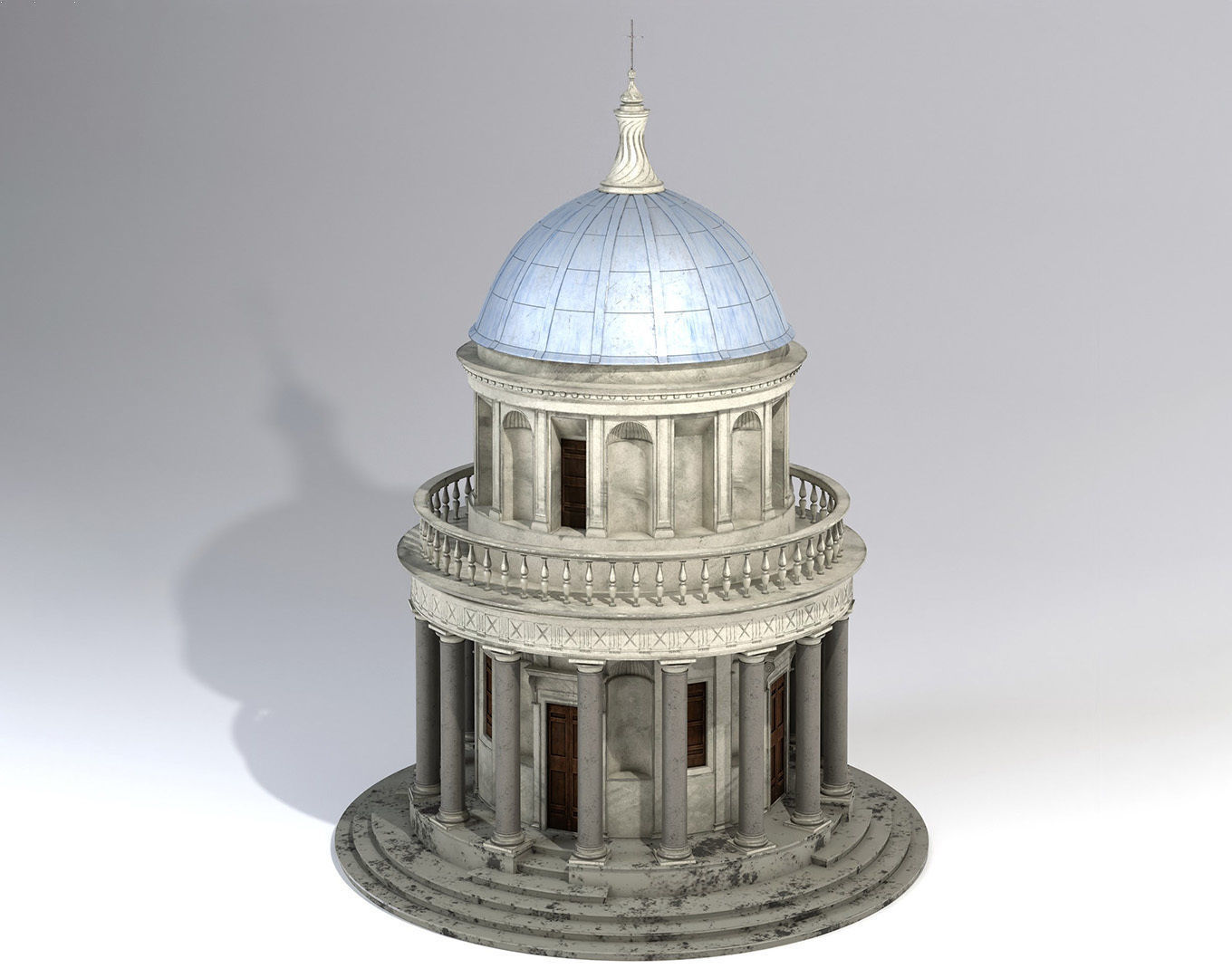 Roman temple - Tempietto del Bramante 3D model | CGTrader
