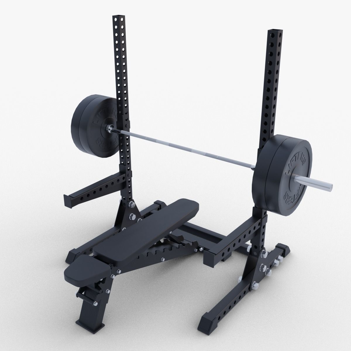 Barbell Rack Stand 3D model | CGTrader