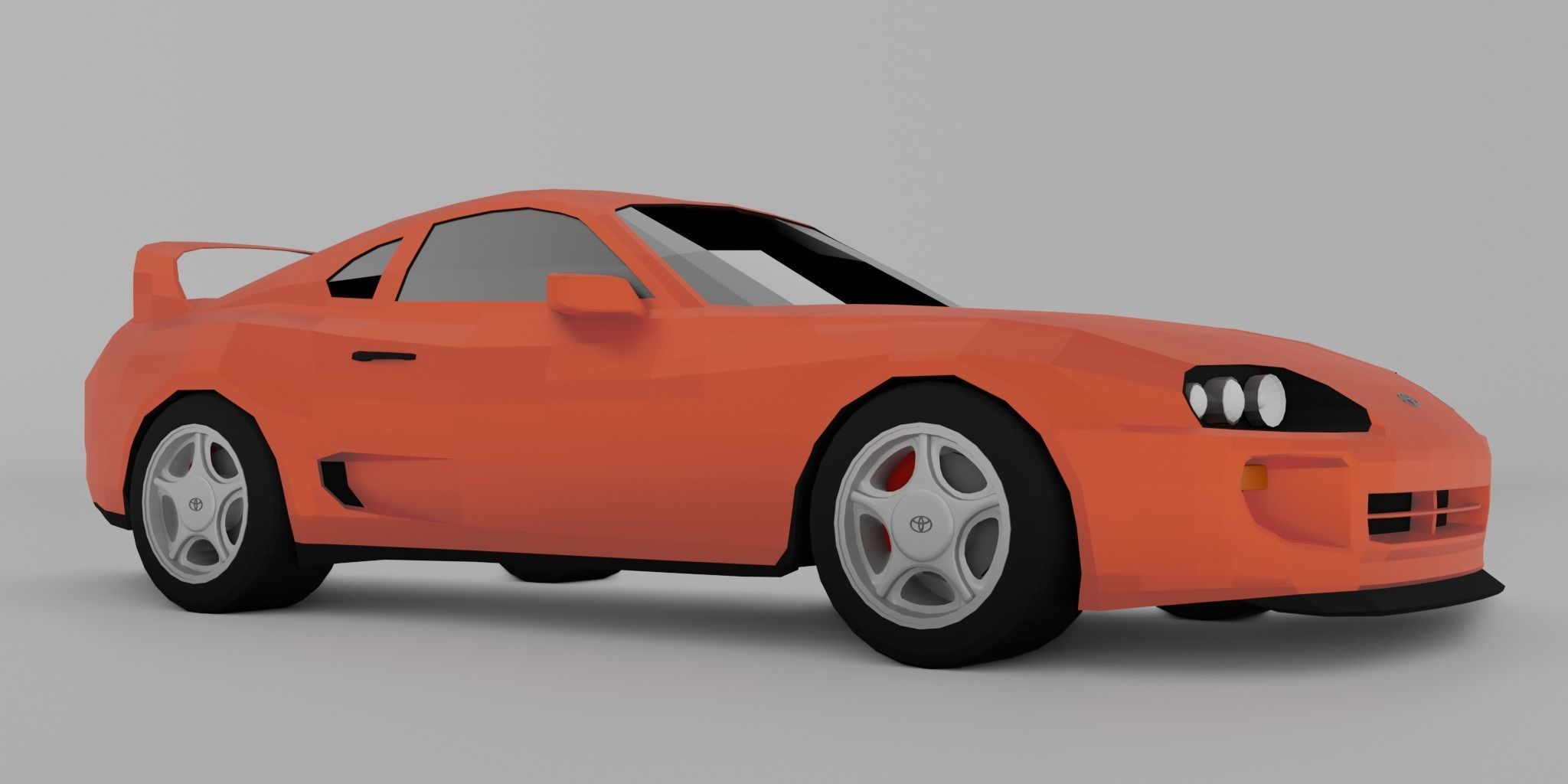Toyota Supra mk4 low poly free VR / AR / low-poly 3D model | CGTrader