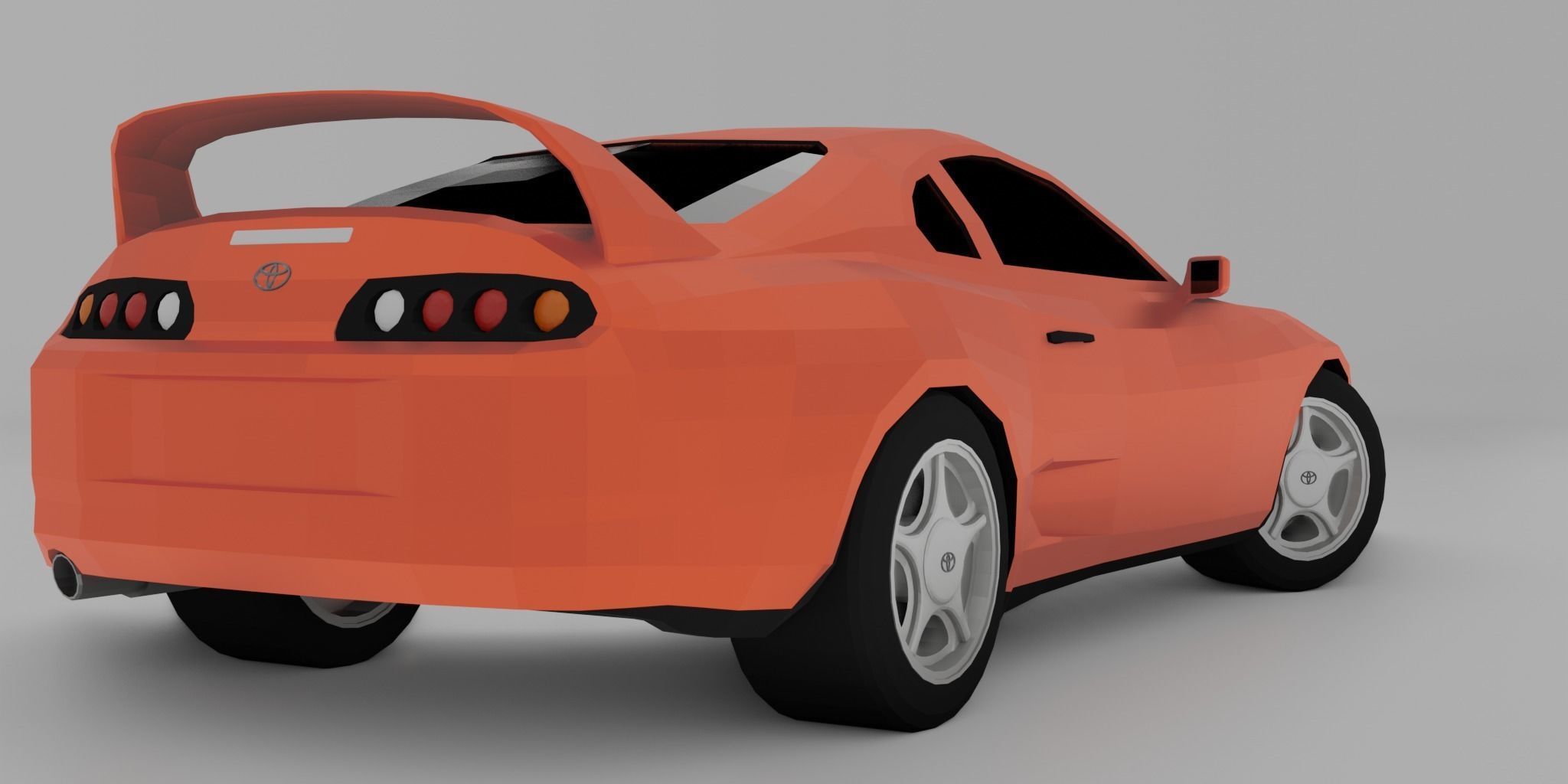 Toyota Supra mk4 low poly free VR / AR / low-poly 3D model | CGTrader