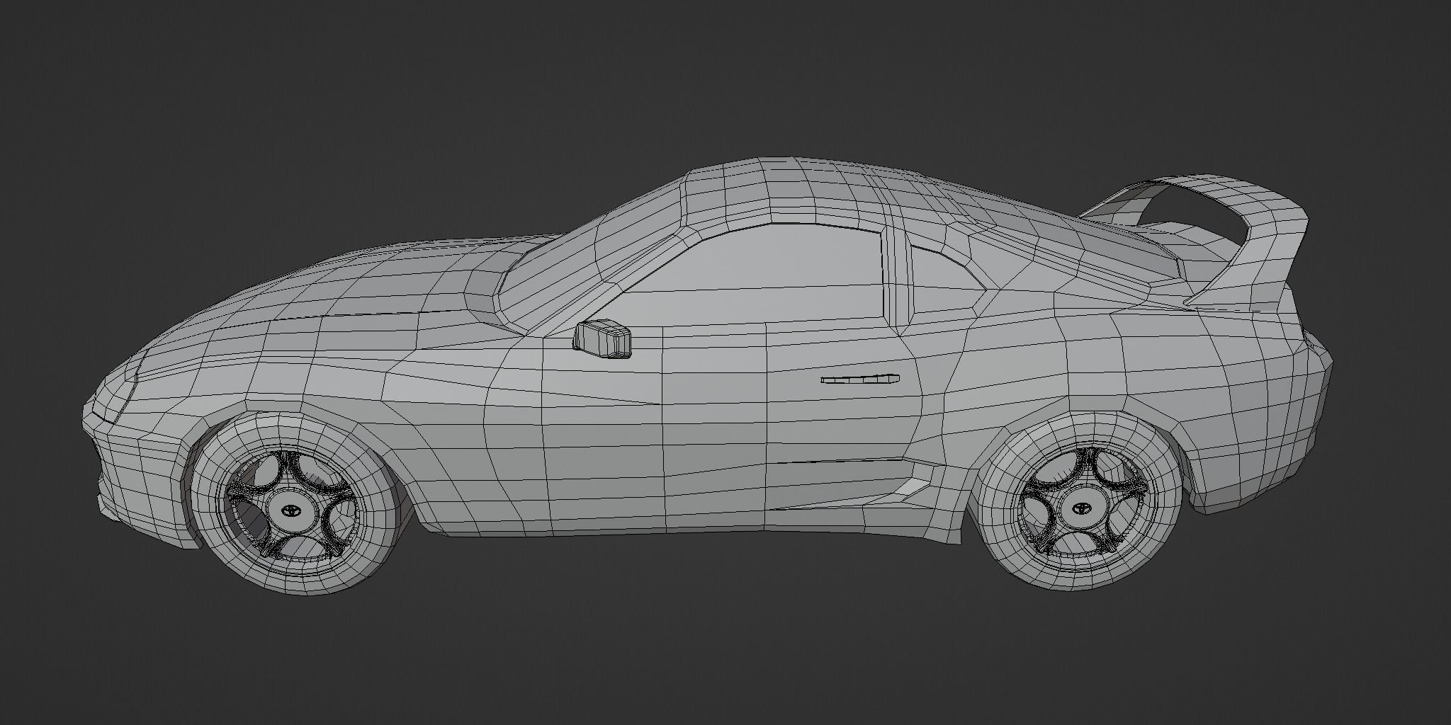 Toyota Supra mk4 low poly free VR / AR / low-poly 3D model | CGTrader