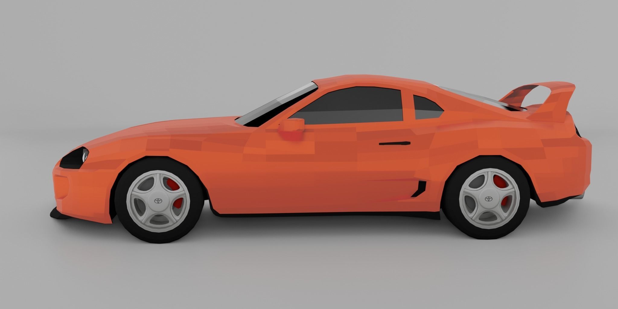Toyota Supra mk4 low poly free VR / AR / low-poly 3D model | CGTrader