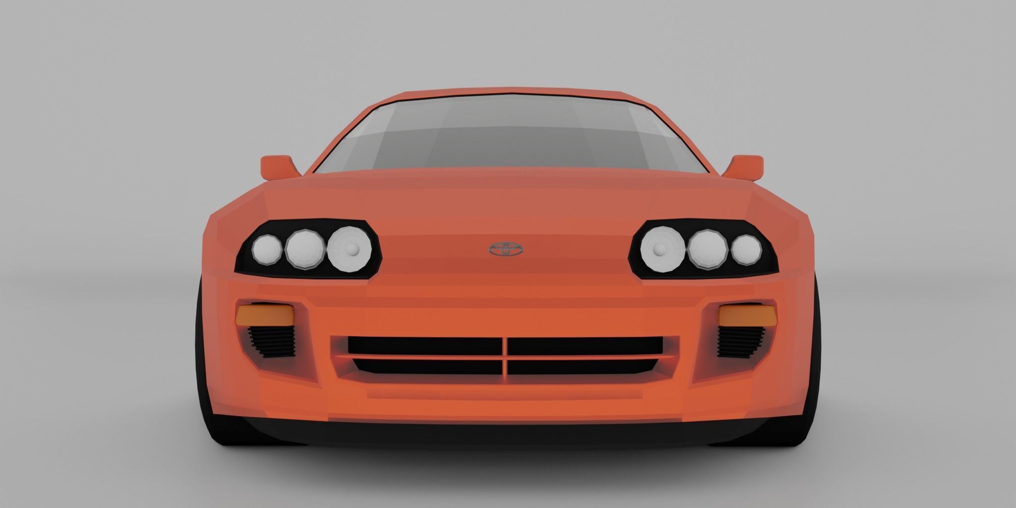 Toyota Supra mk4 low poly free VR / AR / low-poly 3D model | CGTrader