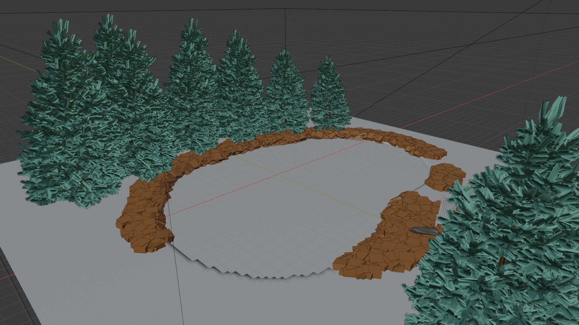 Lake View Scene 3D model | CGTrader