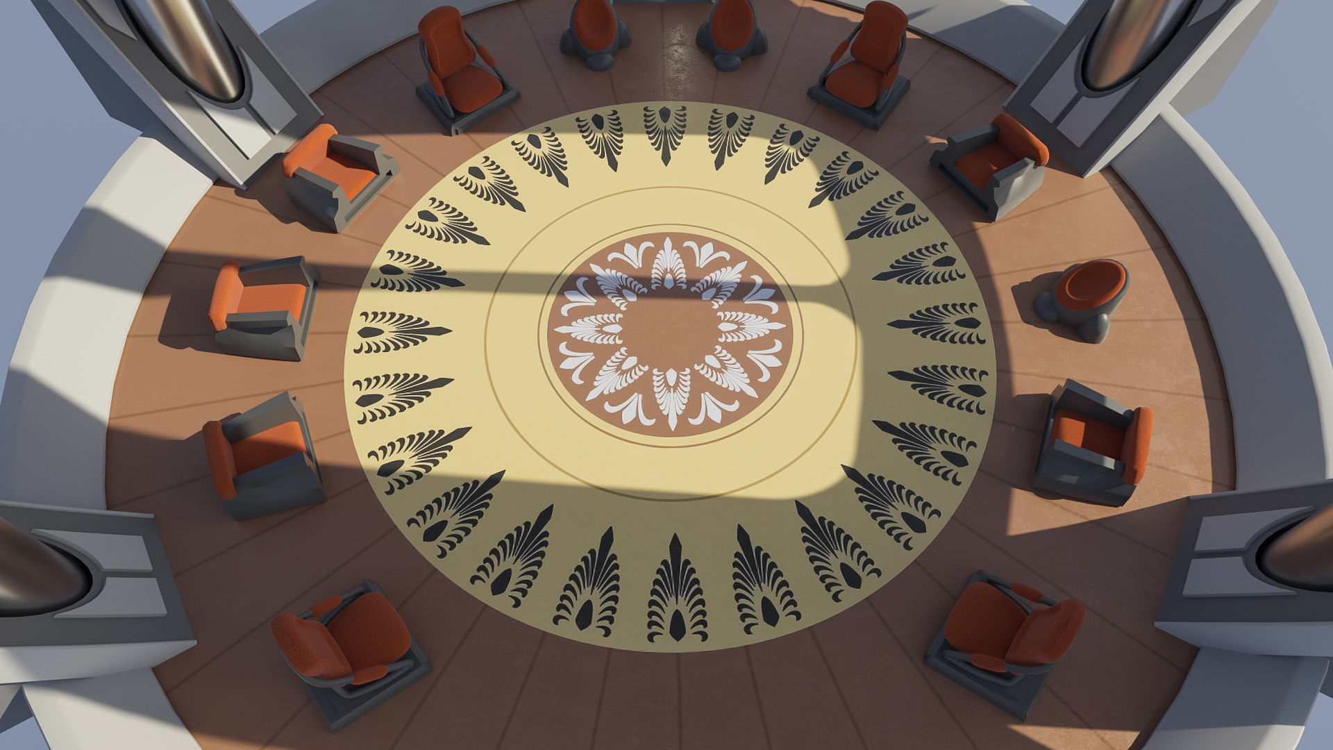 Jedi Council Chamber 3D model | CGTrader