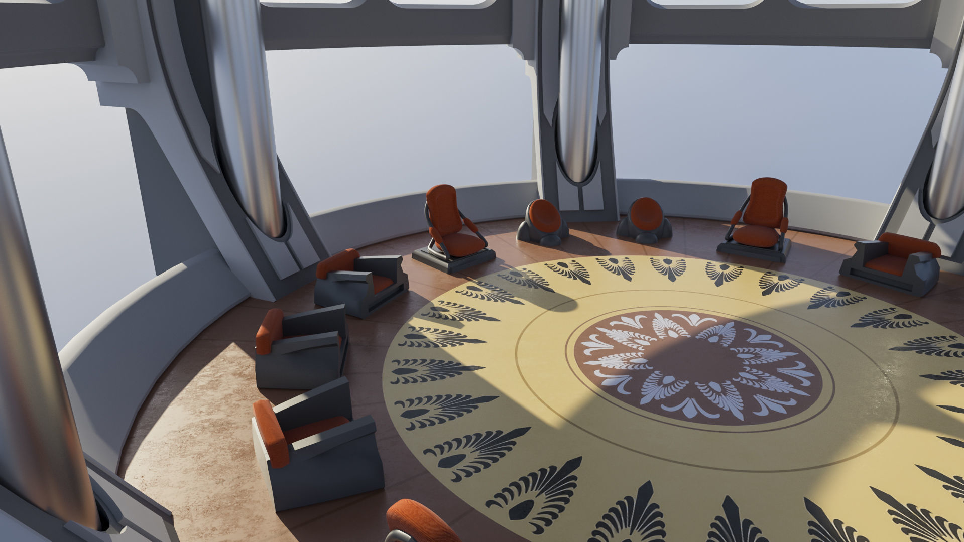 Jedi Council Chamber 3D model | CGTrader