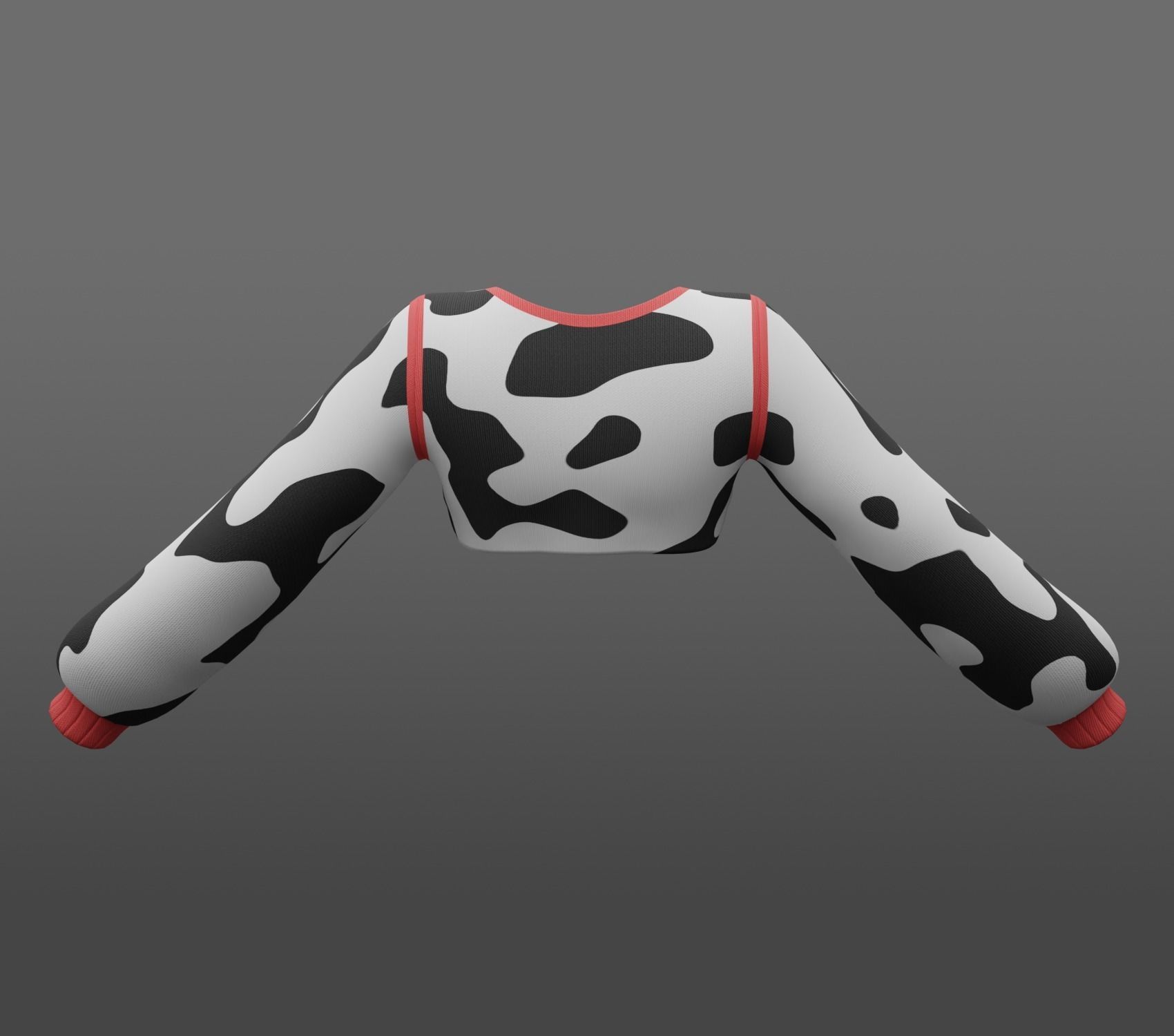 Cut-off sweater 3D model | CGTrader