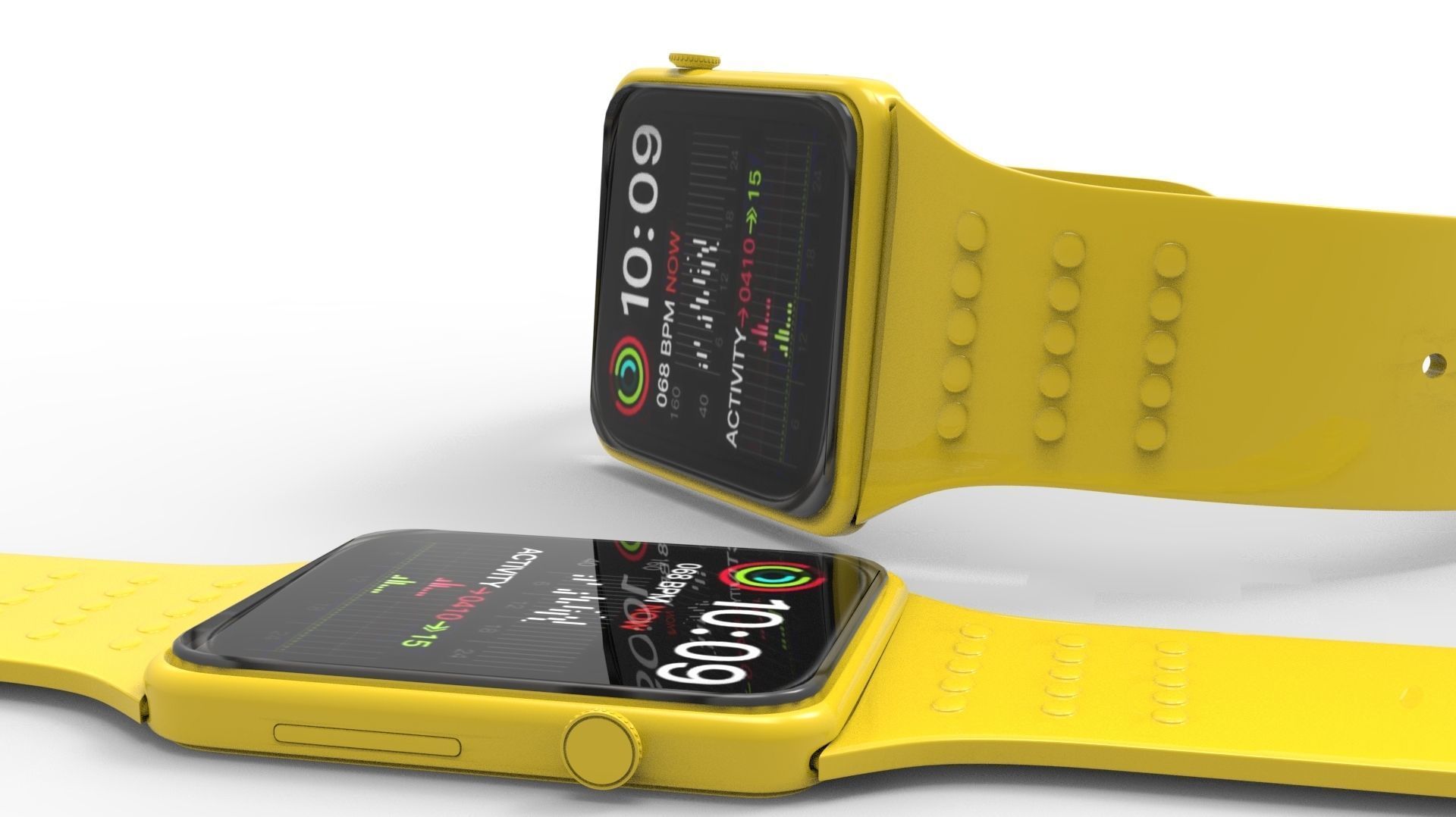 SMART WATCH -YELLOW 3D model animated | CGTrader