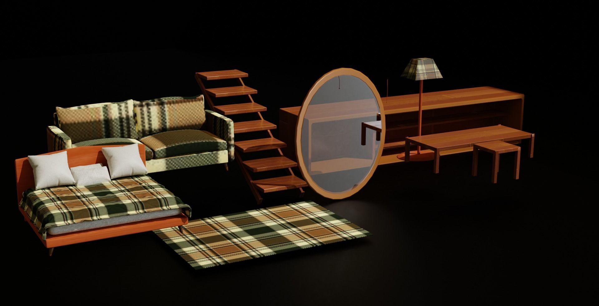 3d Model Interior House Assest Vr Ar Low Poly Cgtrader 4800