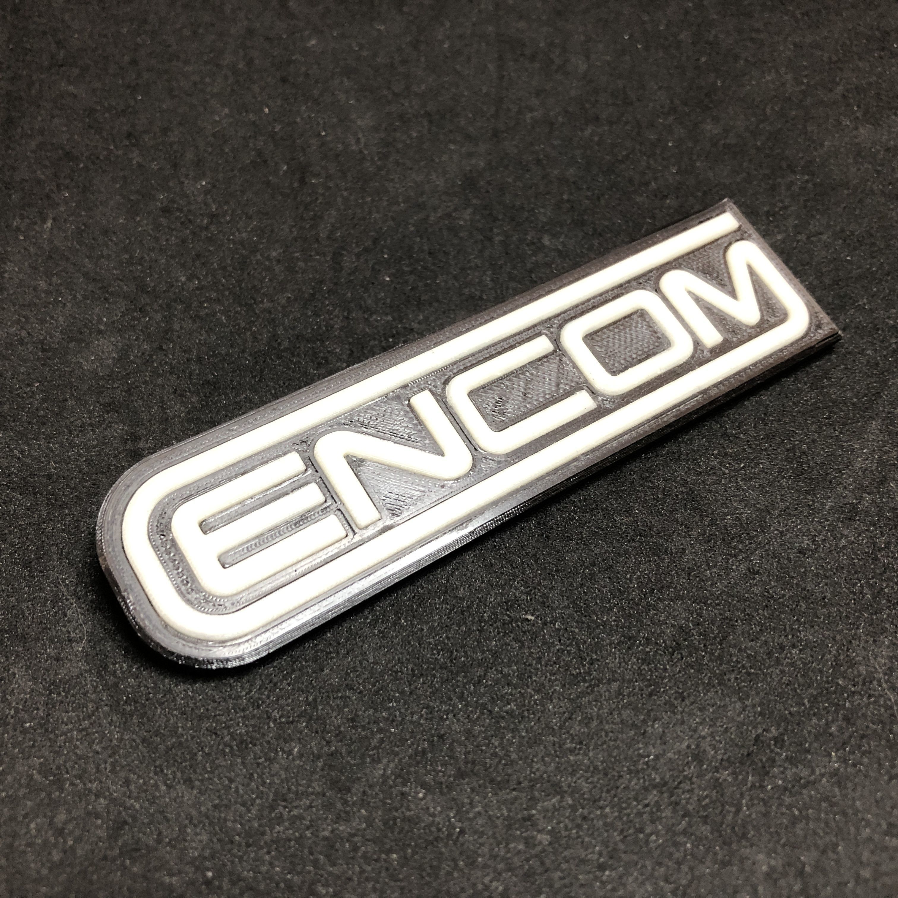 Tron ENCOM Logo Badge 3D model 3D printable | CGTrader