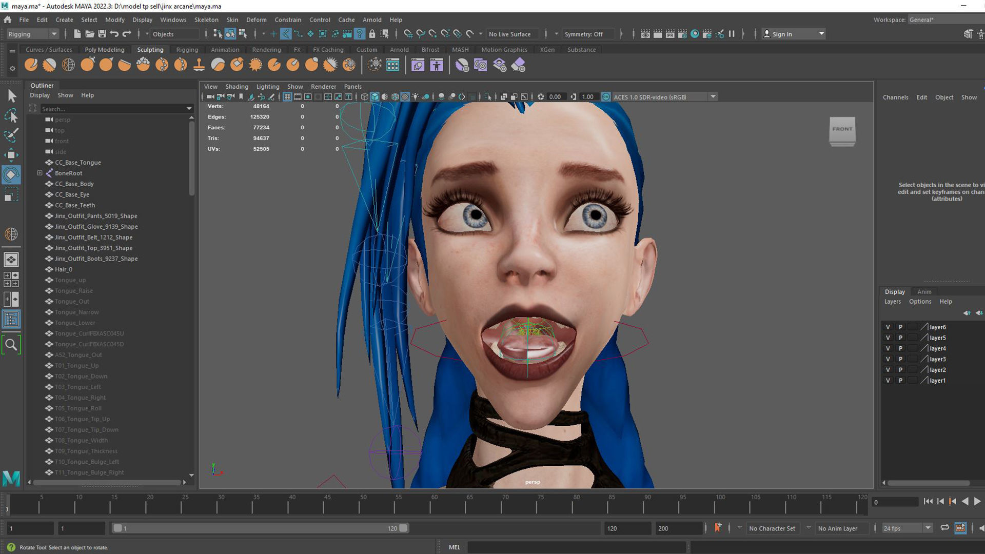 3D model Jinx Arcane league of legends VR / AR / low-poly | CGTrader