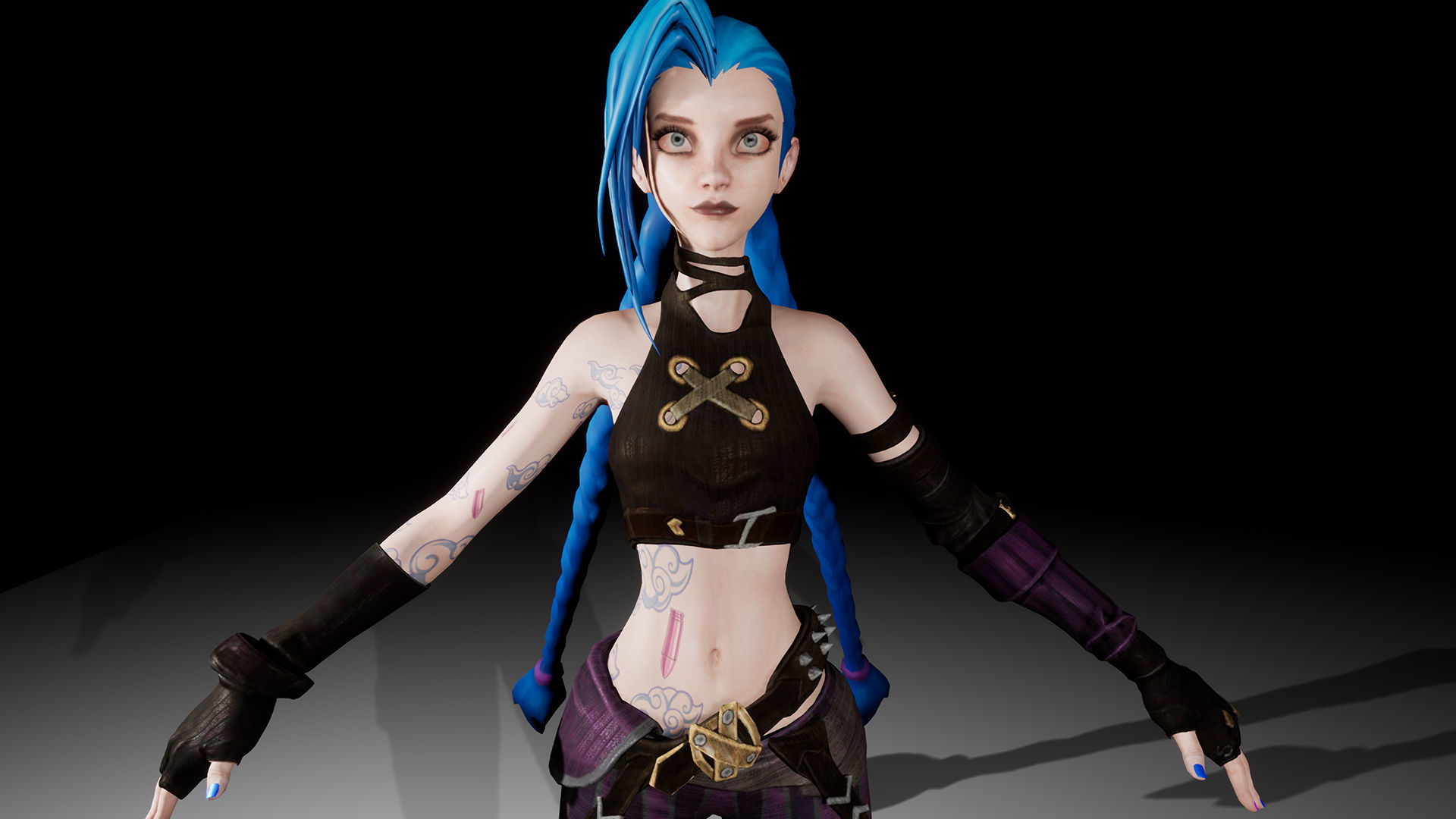 3D model Jinx Arcane league of legends VR / AR / low-poly | CGTrader
