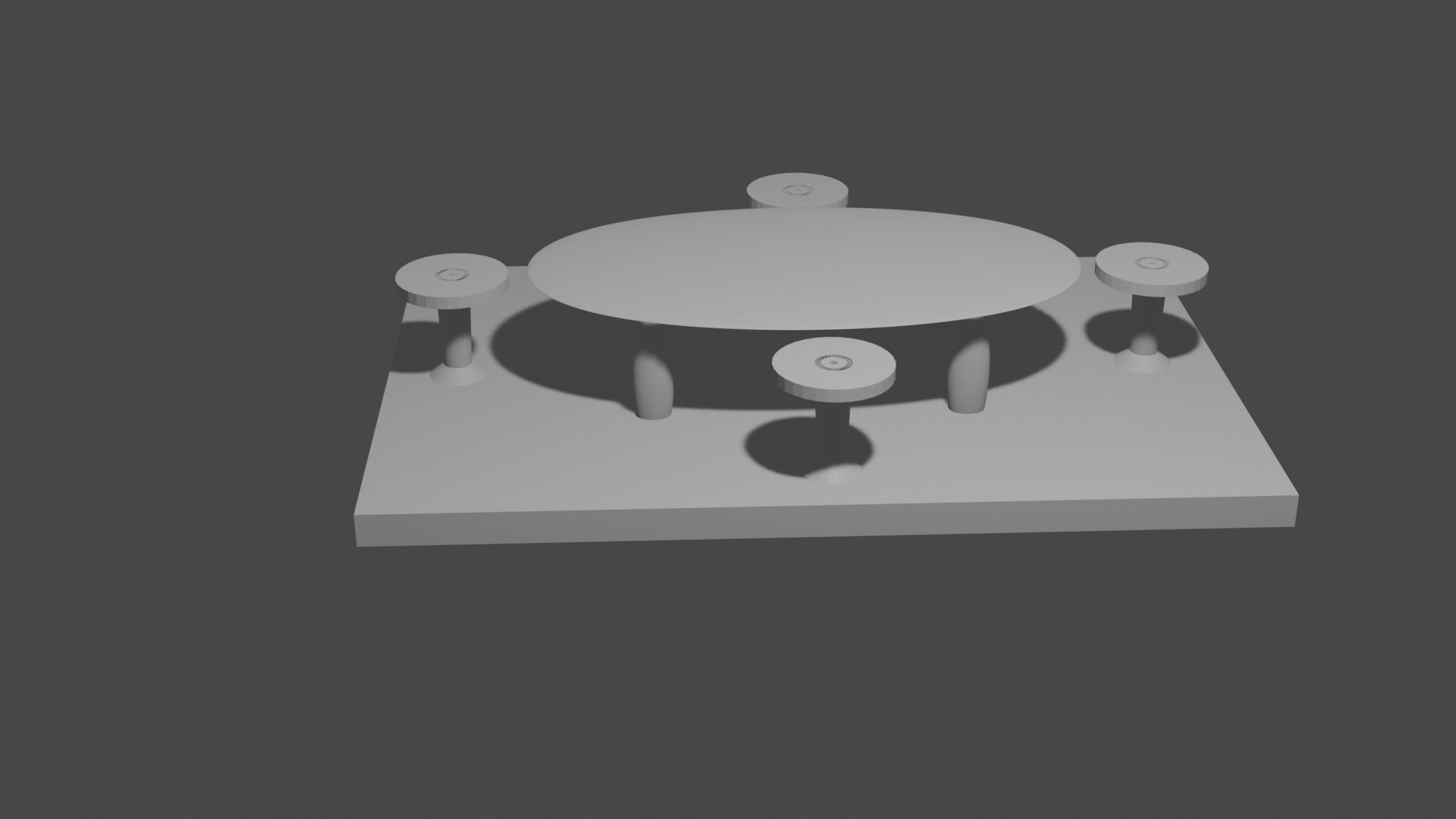 dinner table poly 3D Model free 3D model | CGTrader