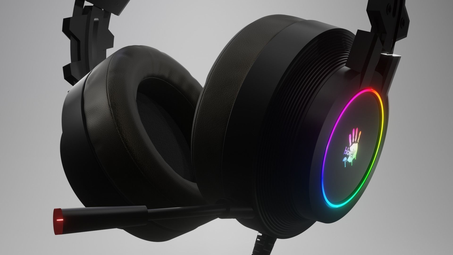 Bloody G528C Gaming Headphone 3D model animated | CGTrader