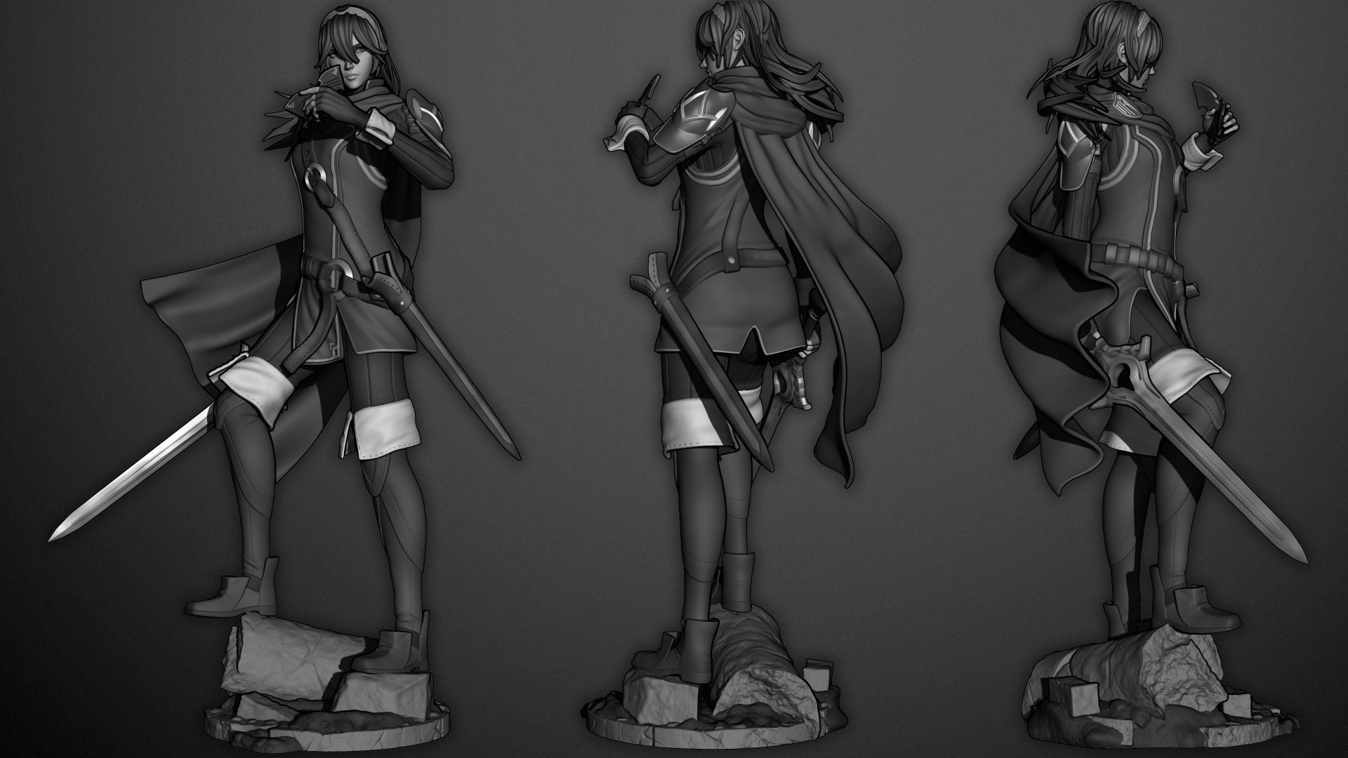 Lucina - Fire Emblem 3D model 3D printable | CGTrader