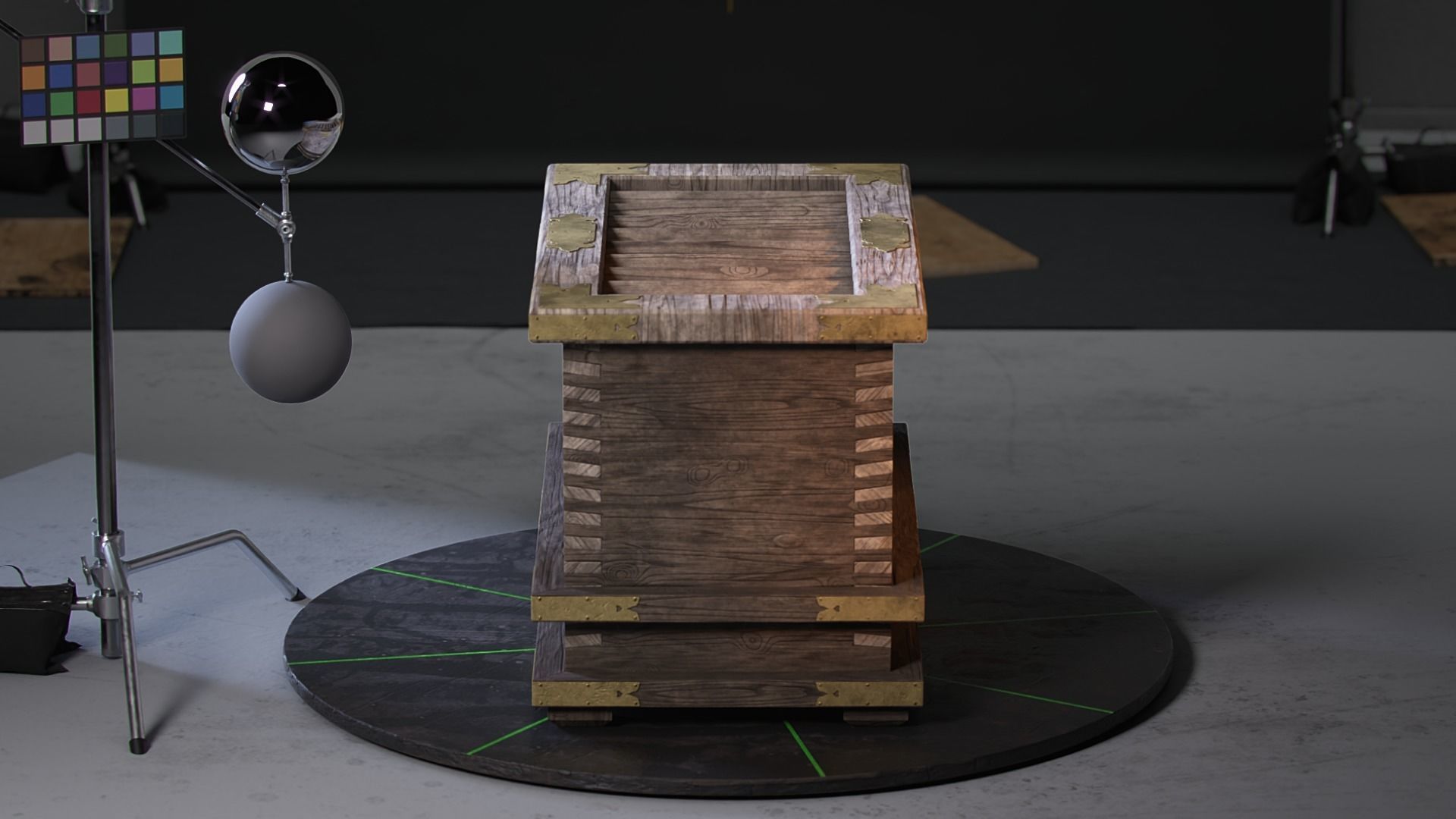 Shinto Shrine SaisenBako Donation Box 3D model | CGTrader