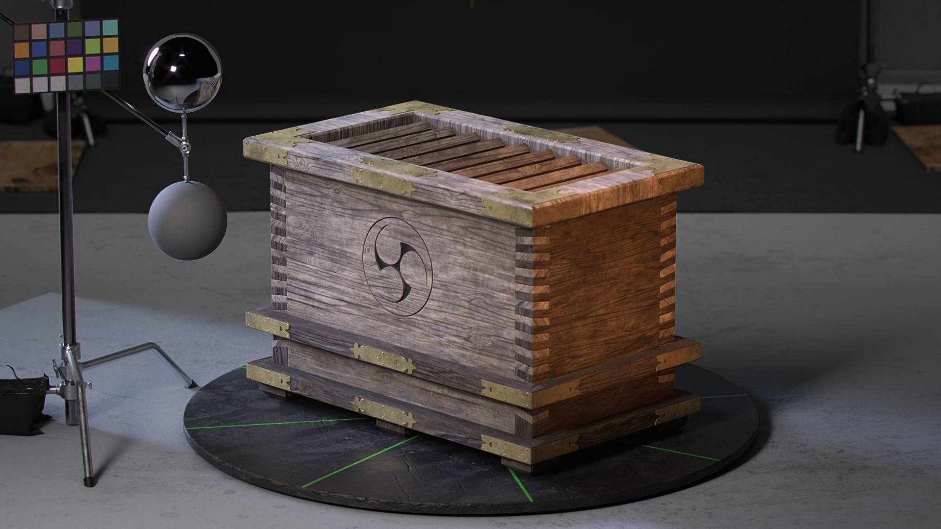 Shinto Shrine SaisenBako Donation Box 3D model | CGTrader