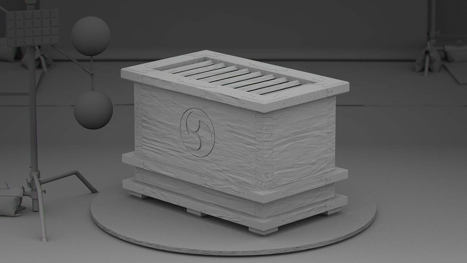 Shinto Shrine SaisenBako Donation Box 3D model | CGTrader
