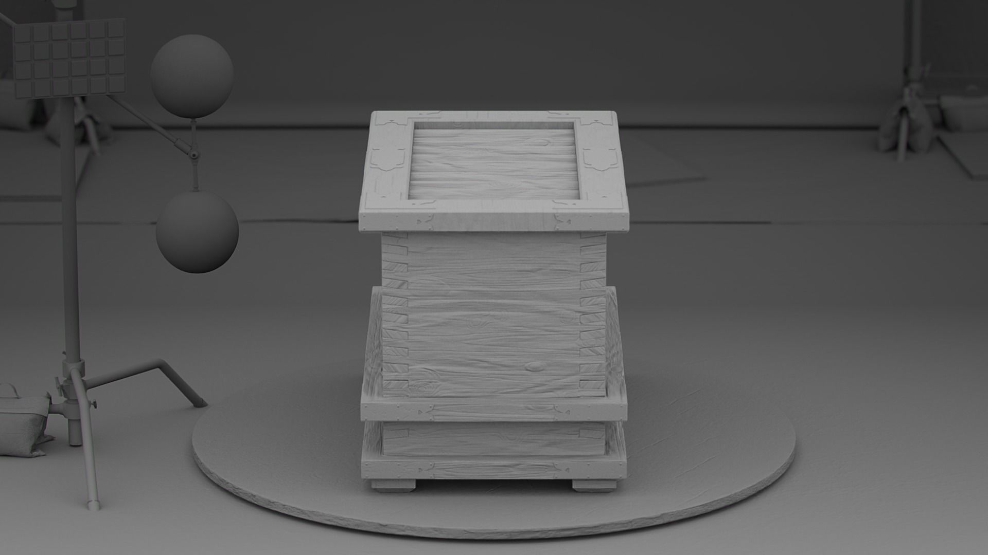 Shinto Shrine SaisenBako Donation Box 3D model | CGTrader