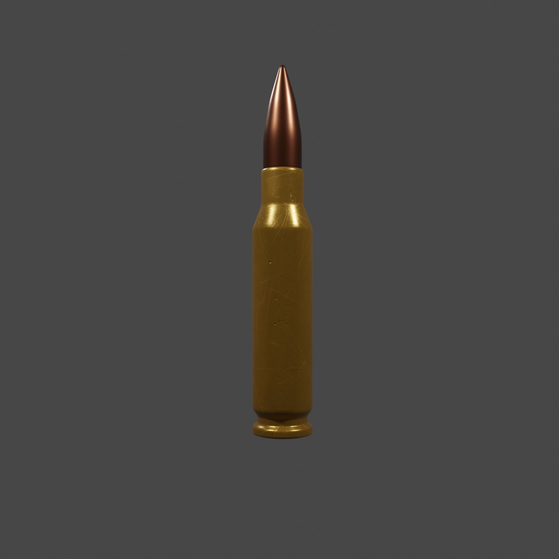 762 mm Bullet High Poly free 3D model | CGTrader