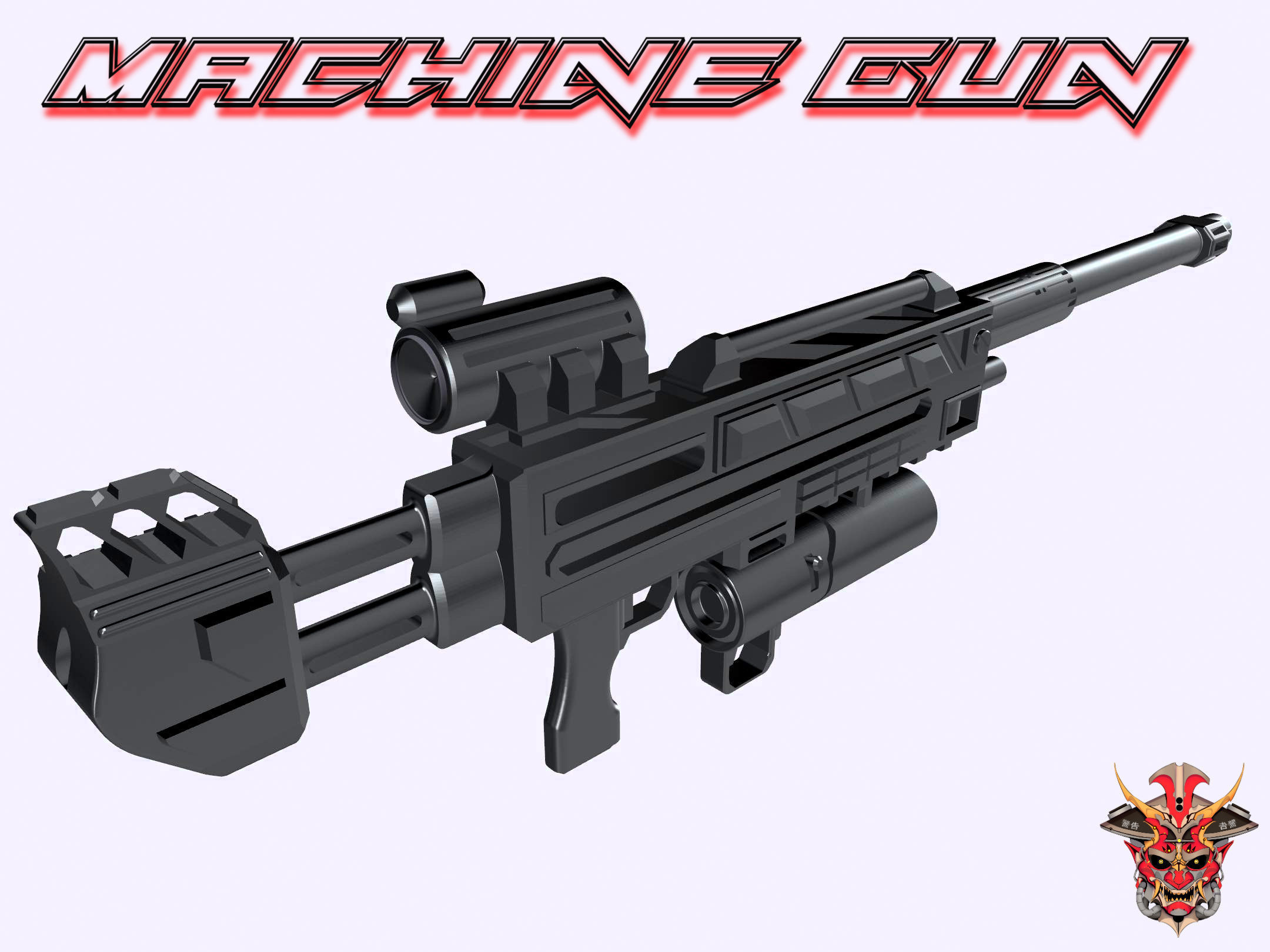 Gundam Machine Gun 3D model 3D printable | CGTrader