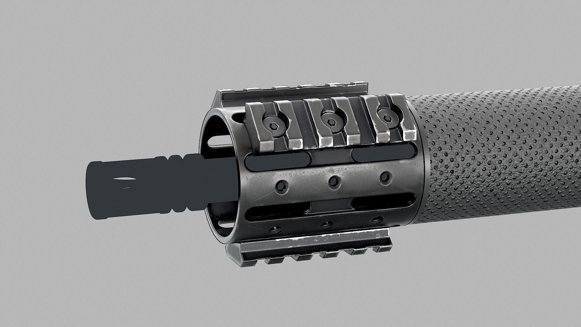 3D model Hogue Extended AR-15 Handguard VR / AR / low-poly | CGTrader