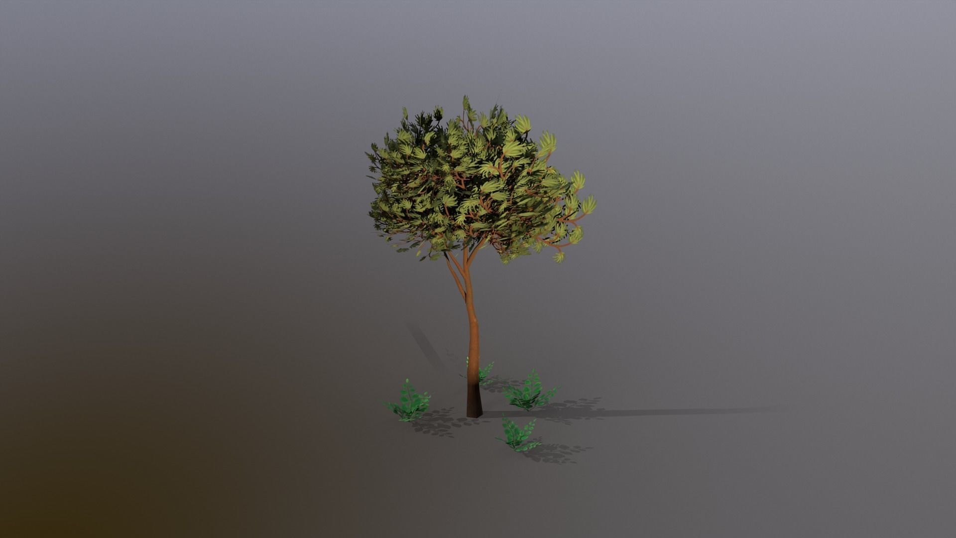 3D model Stylized Pine Spruce Tree PBR Game Ready Asset VR / AR / low ...