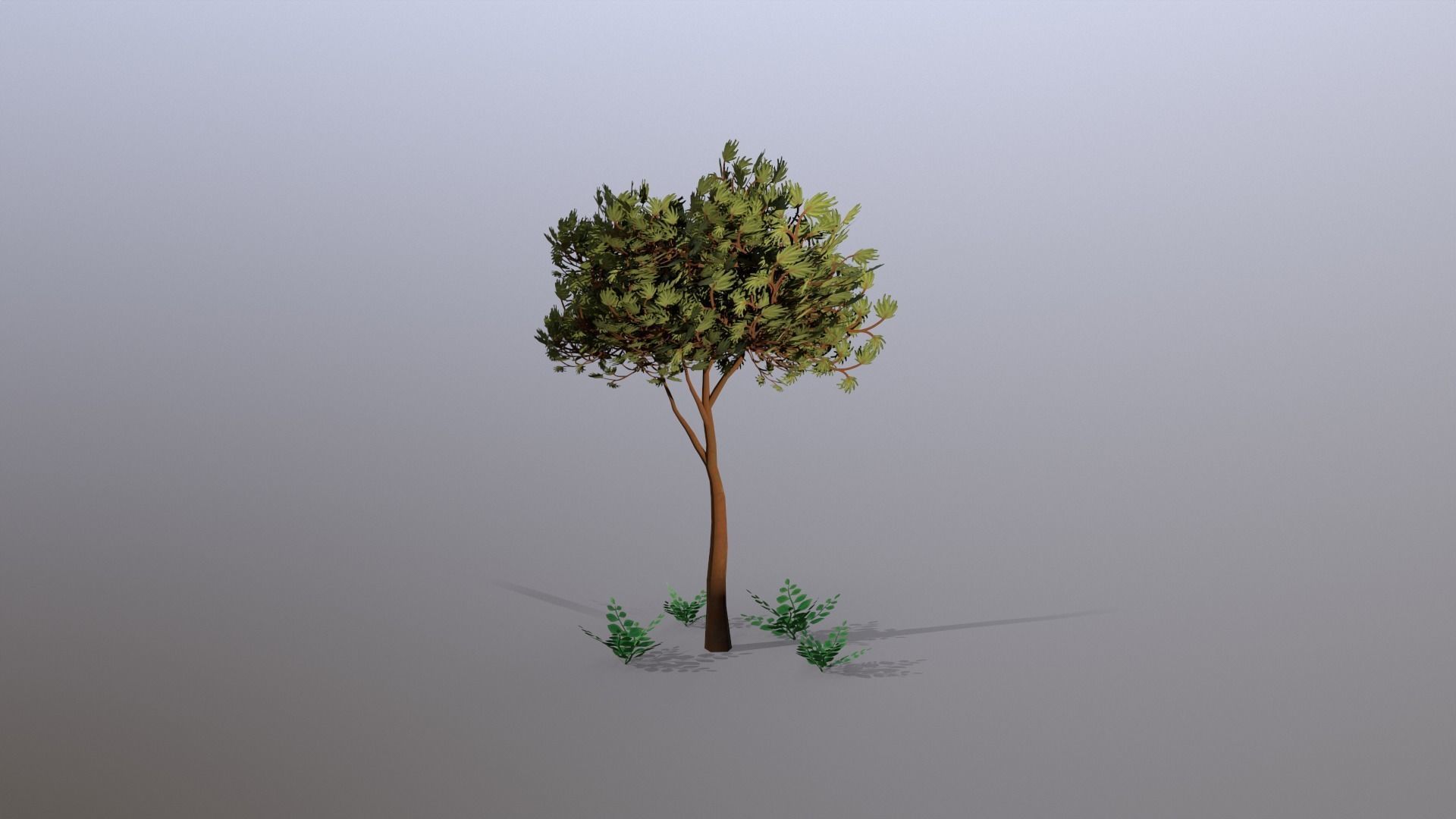3D model Stylized Pine Spruce Tree PBR Game Ready Asset VR / AR / low ...