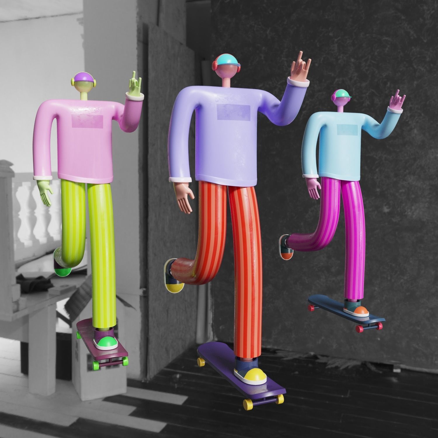 Motion Boy free 3D model | CGTrader