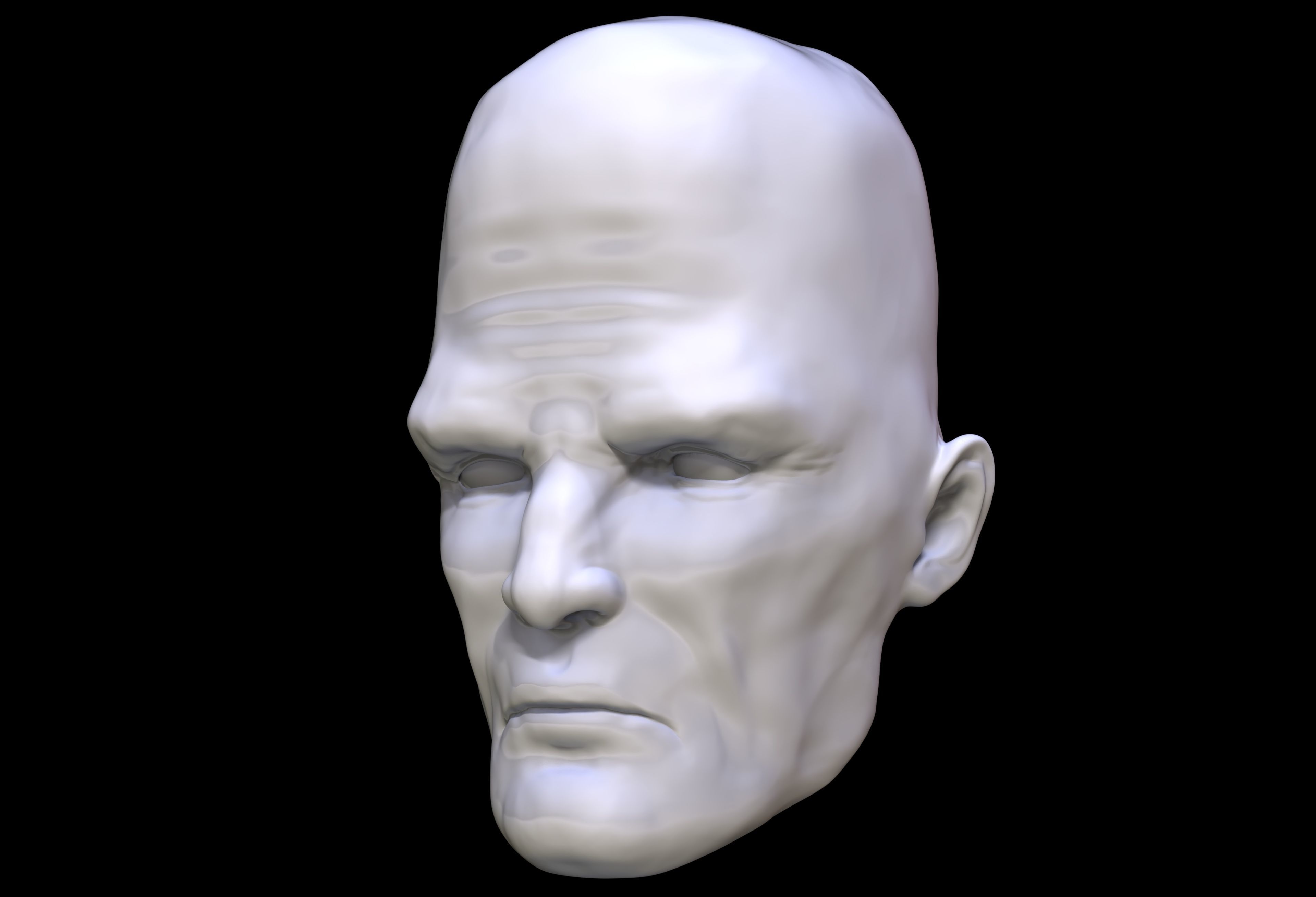 TallBrain Head Sculpt 3D model 3D printable | CGTrader