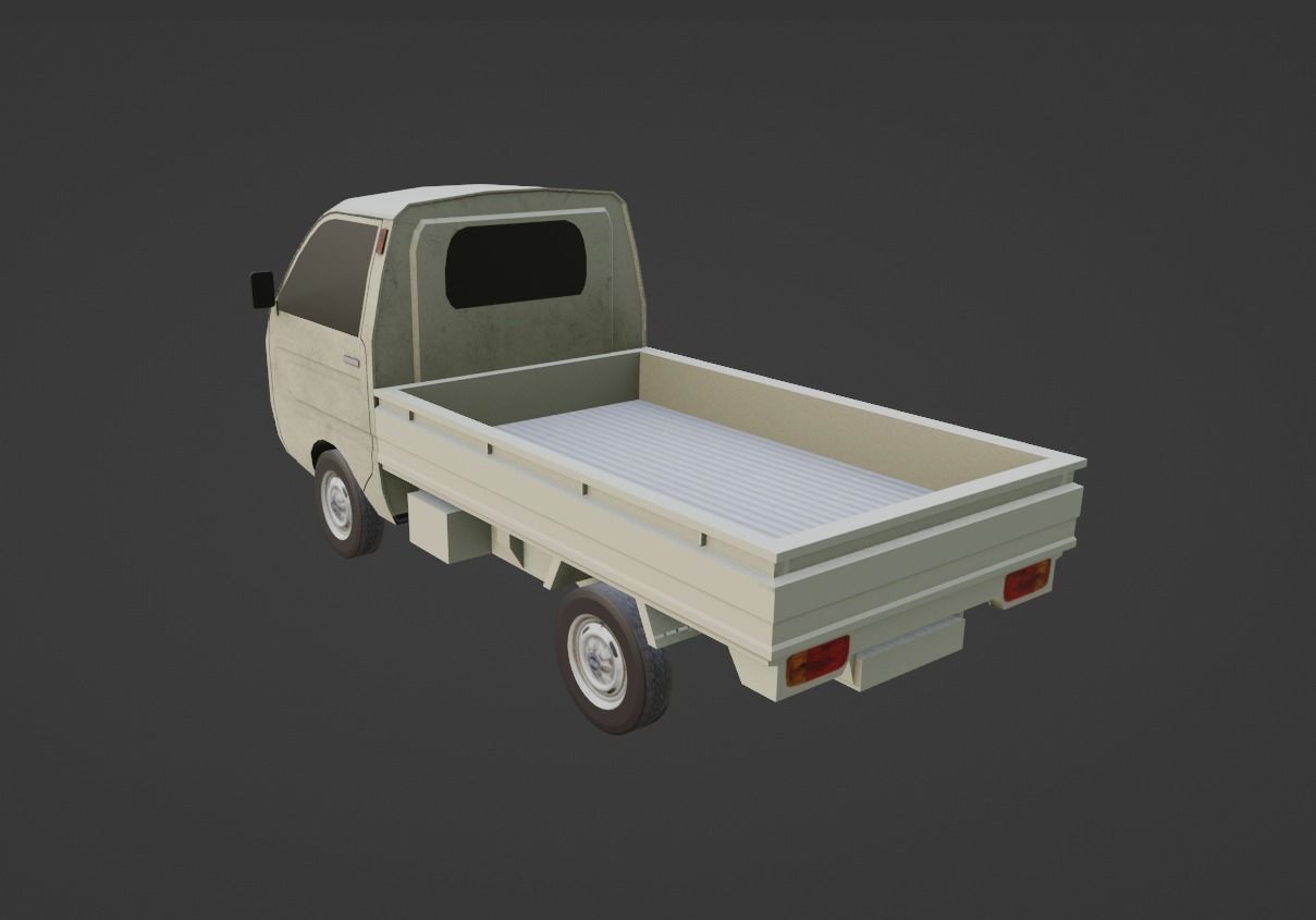 3D model Mitsubishi Minicab Pick Up VR / AR / low-poly | CGTrader