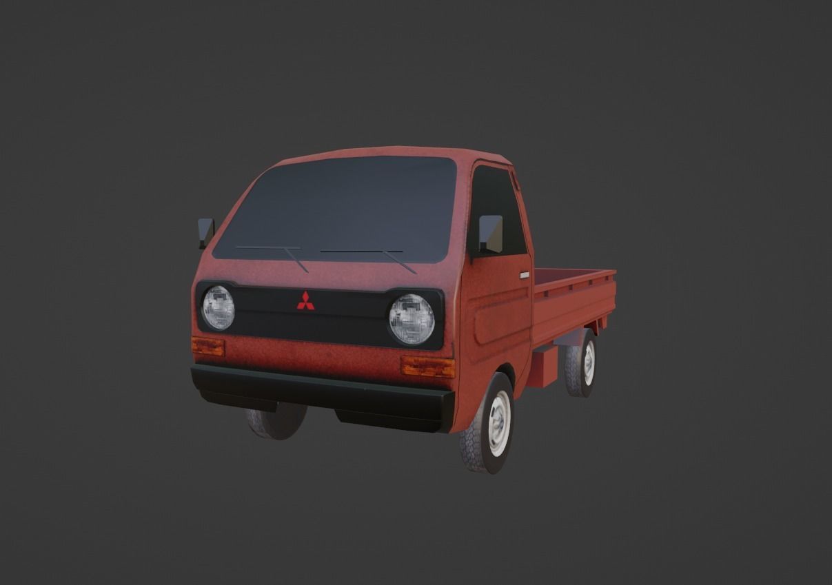 3D model Mitsubishi Minicab Pick Up VR / AR / low-poly | CGTrader