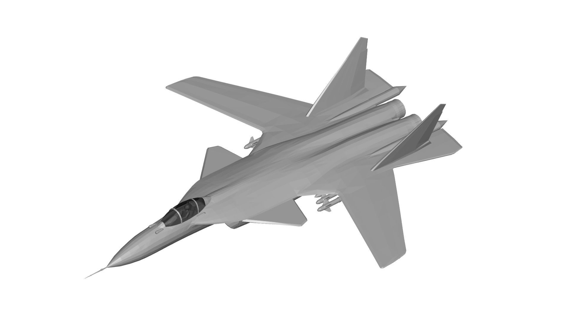 Soukhoi Su 47 Berkut 3D model | CGTrader