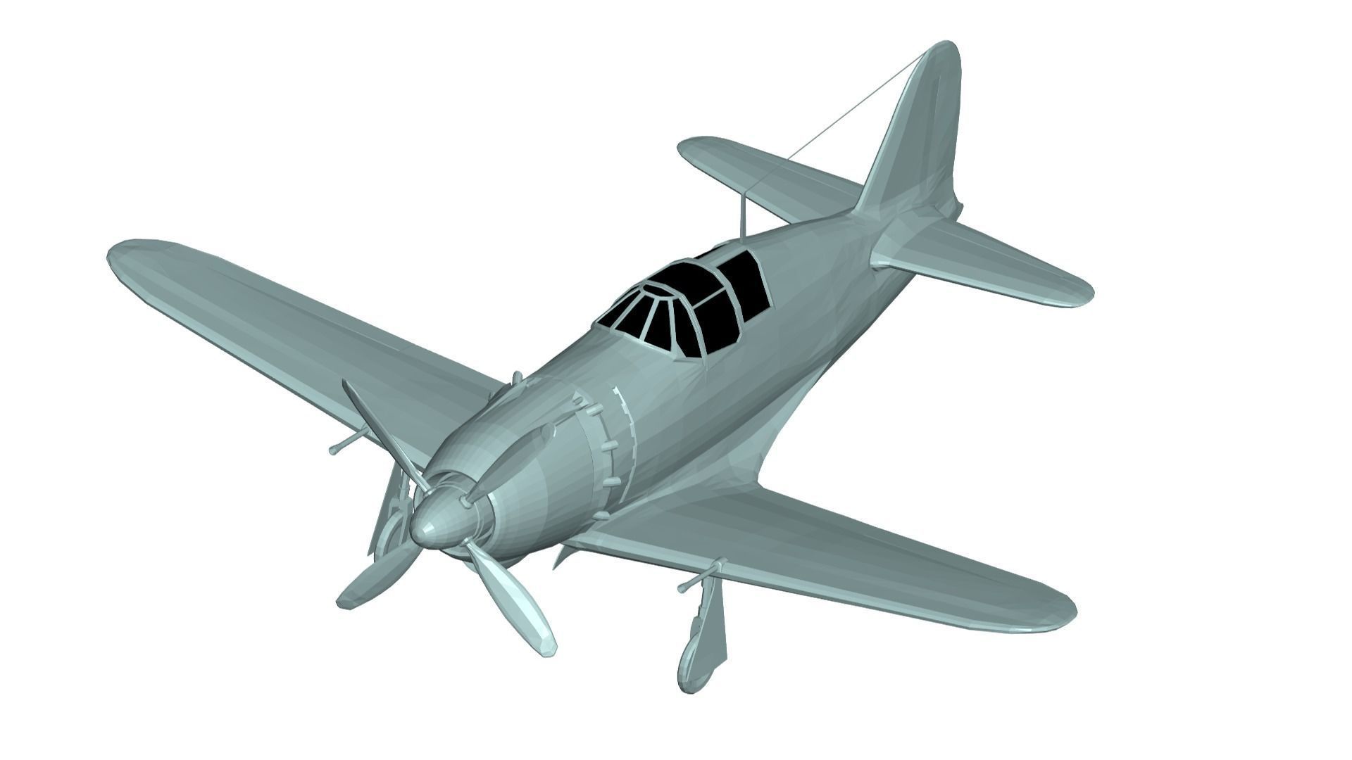 Mitsubishi J2M 3D model | CGTrader
