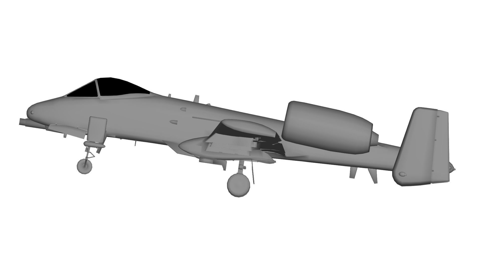 Fairchild A-10 Thunderbolt II 3D model | CGTrader