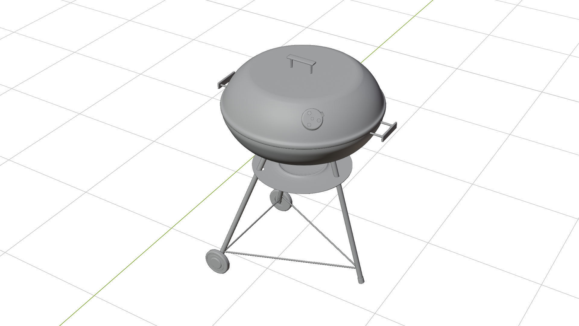 BBQ Grill 3D model 3D model | CGTrader